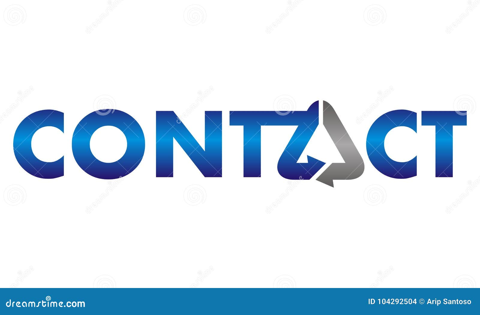 Contactez Logo Emblem illustration de vecteur. Illustration du ...