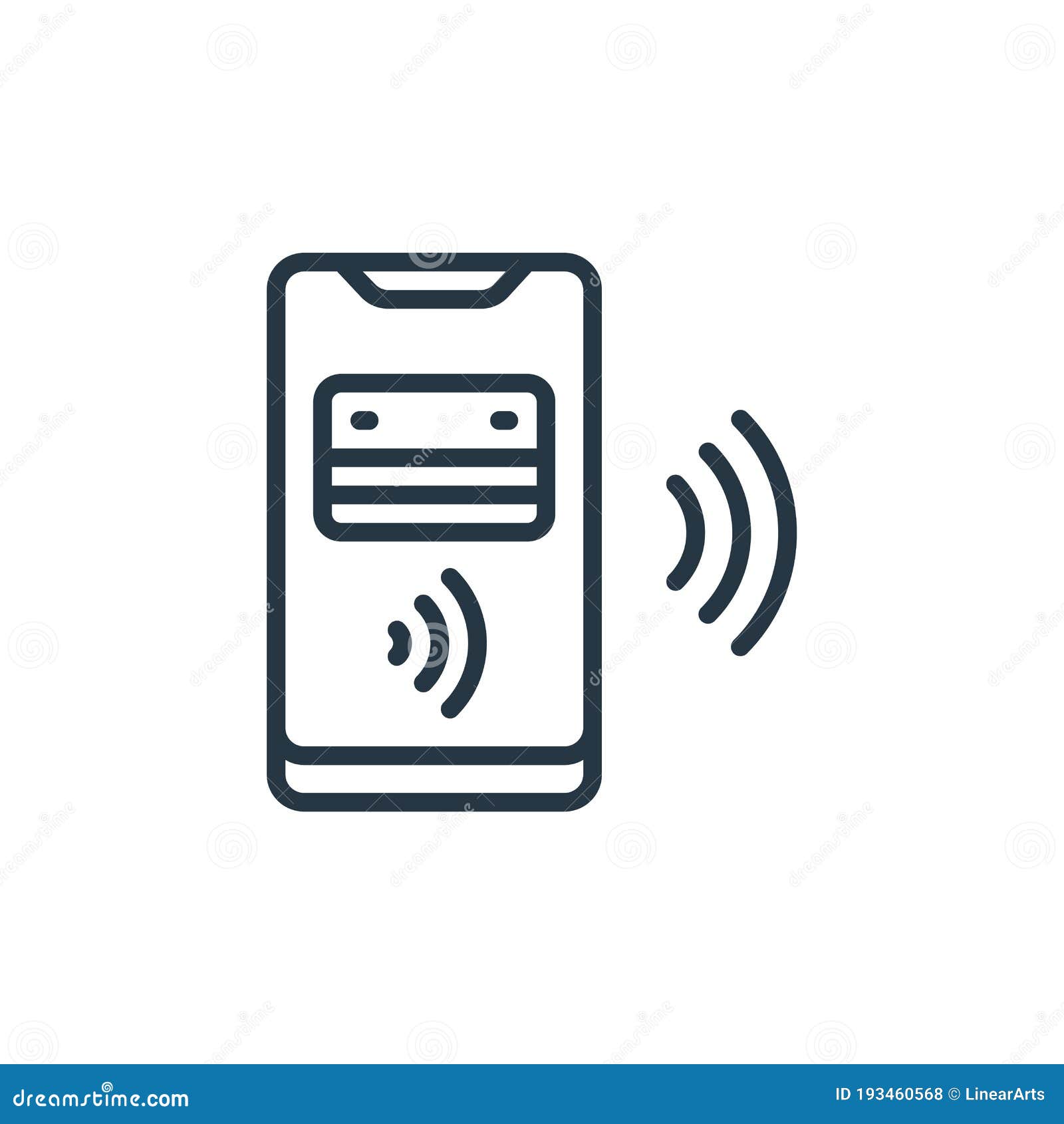 Contactless Icon Vector from Sales Concept. Thin Line Illustration of ...