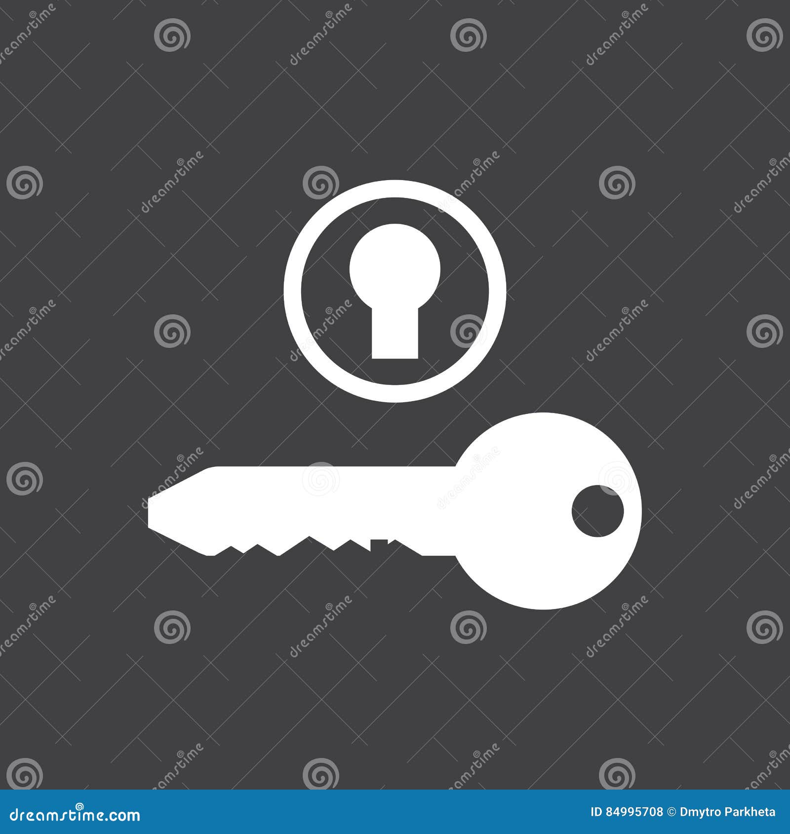 Contactless Key Detection Display Stock Vector - Illustration of lock ...