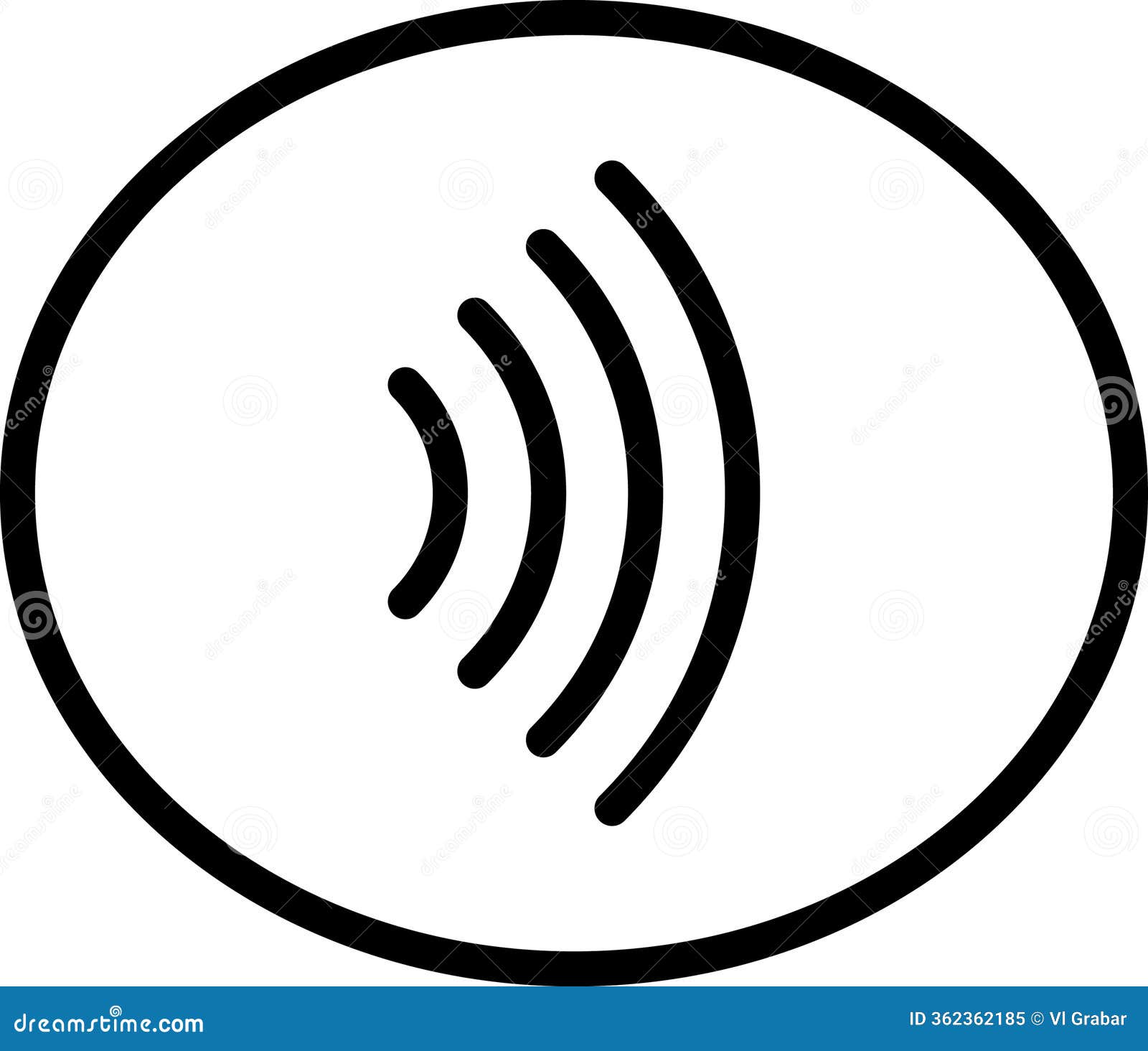 Contactless NFC Wireless Pay Sign. Nfc Payment Vector Illustration ...