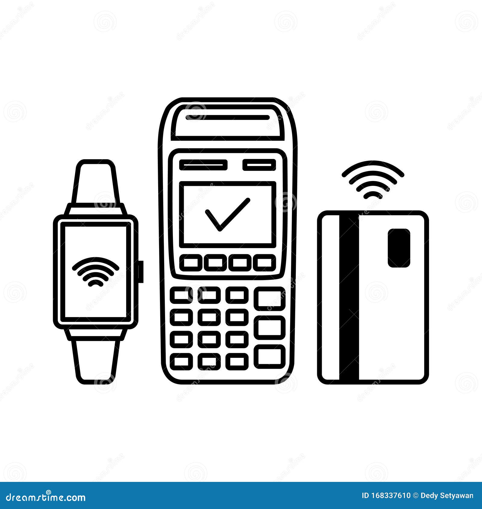 Contactless Payment Machine Editorial Image - Illustration of concept ...