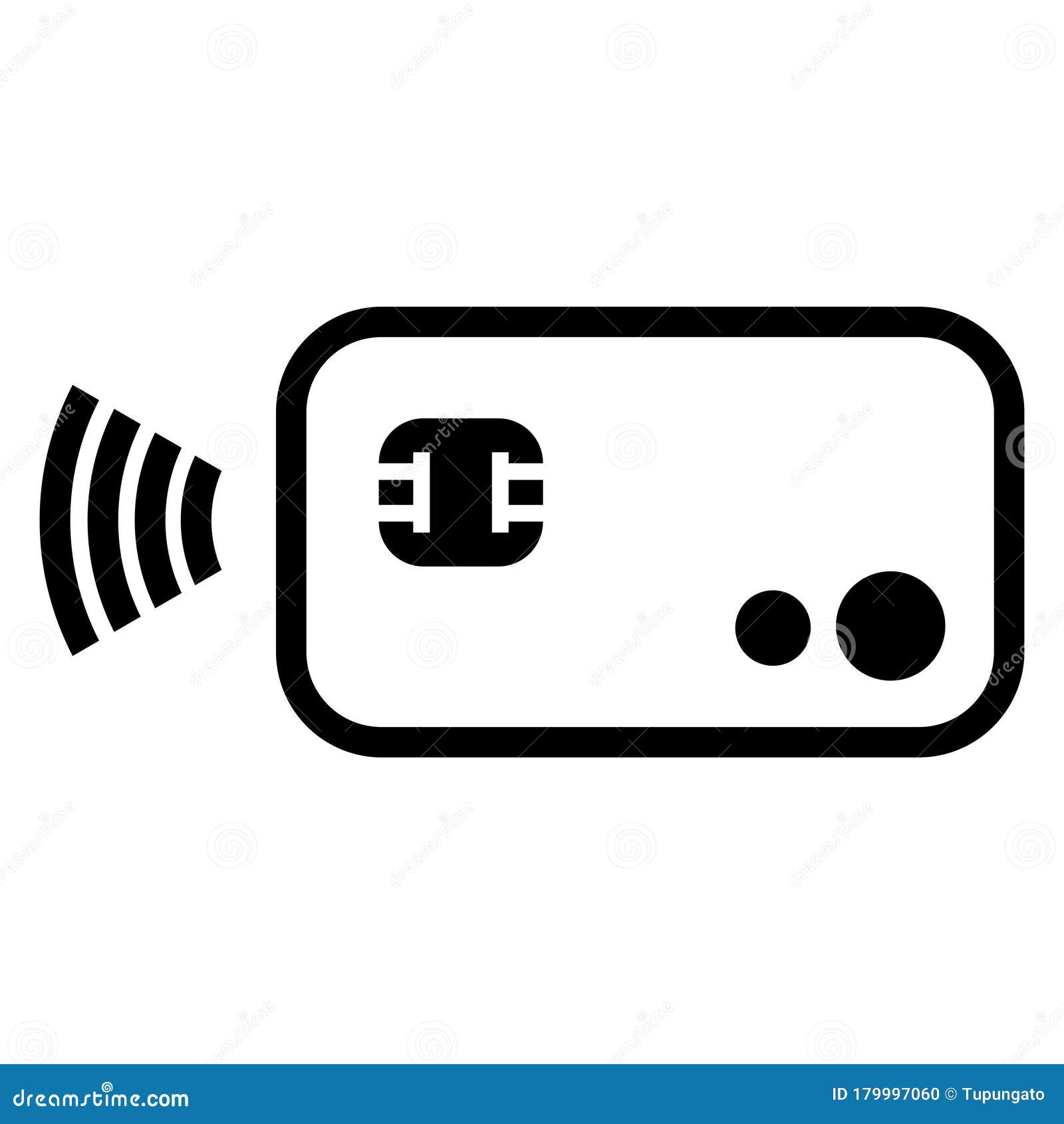 Contactless payment symbol editorial image. Illustration of vector ...