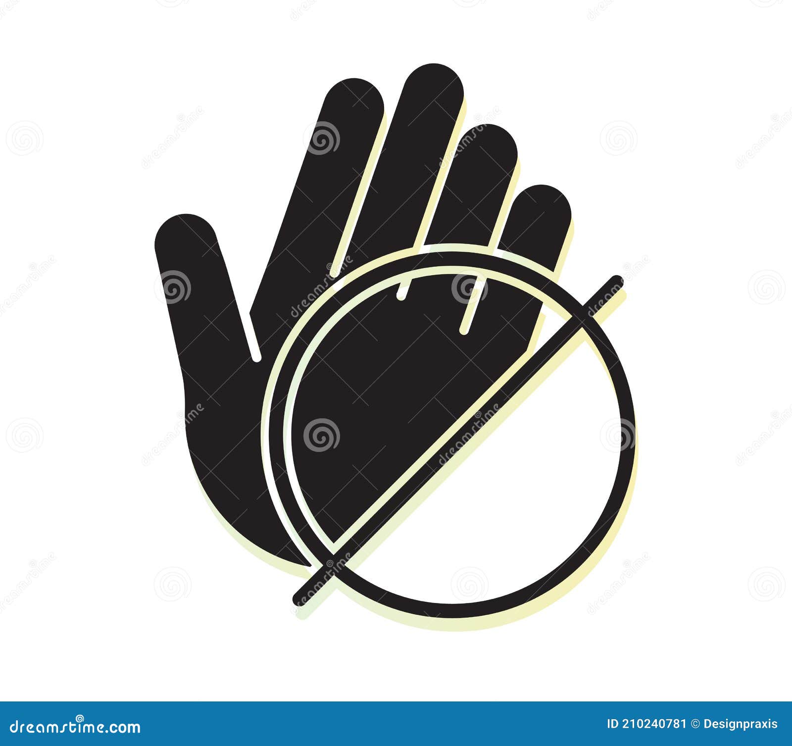 Contactless Service - Icon stock vector. Illustration of epidemic ...