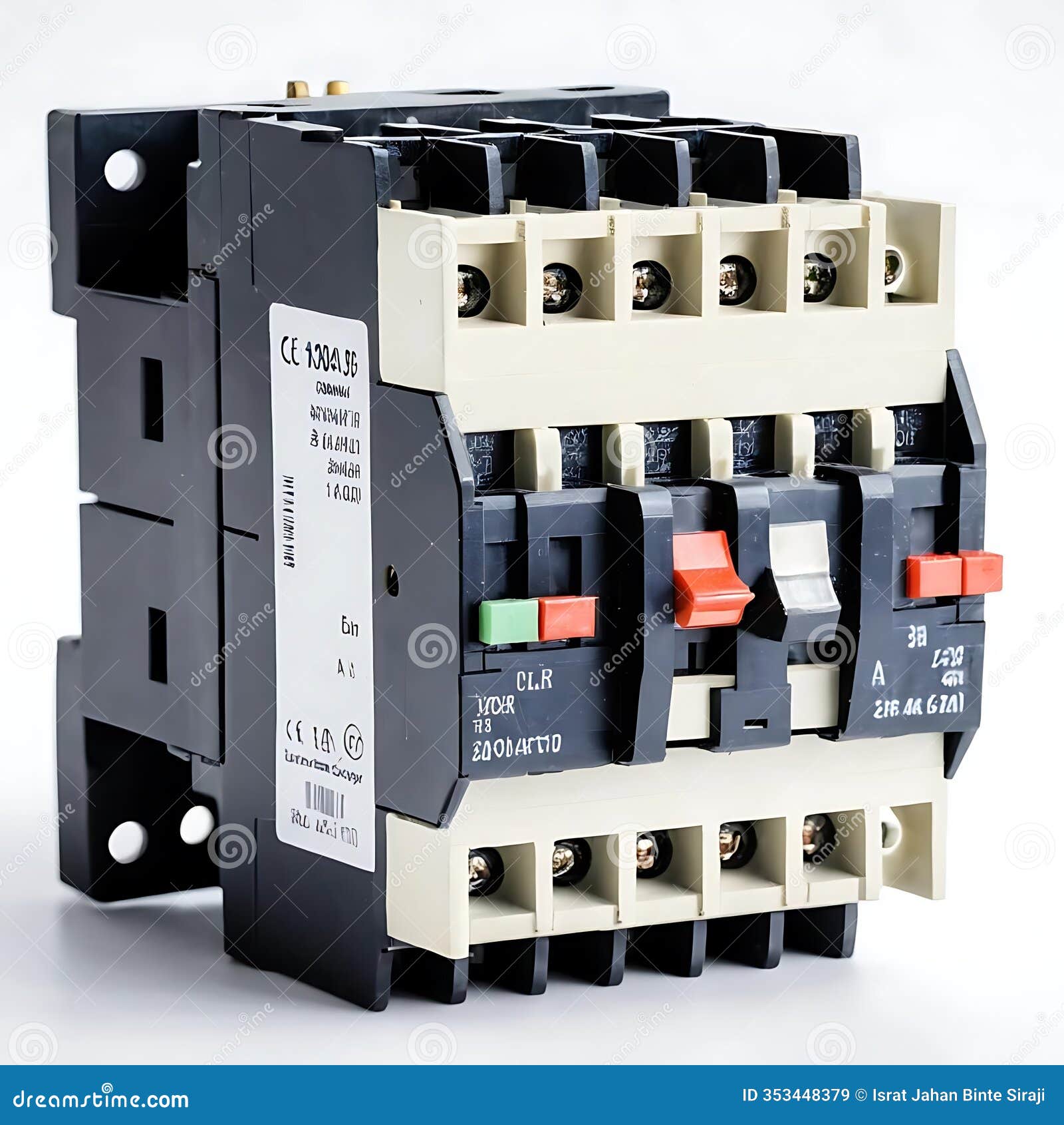 Contactor on a White Background Stock Image - Image of machine ...