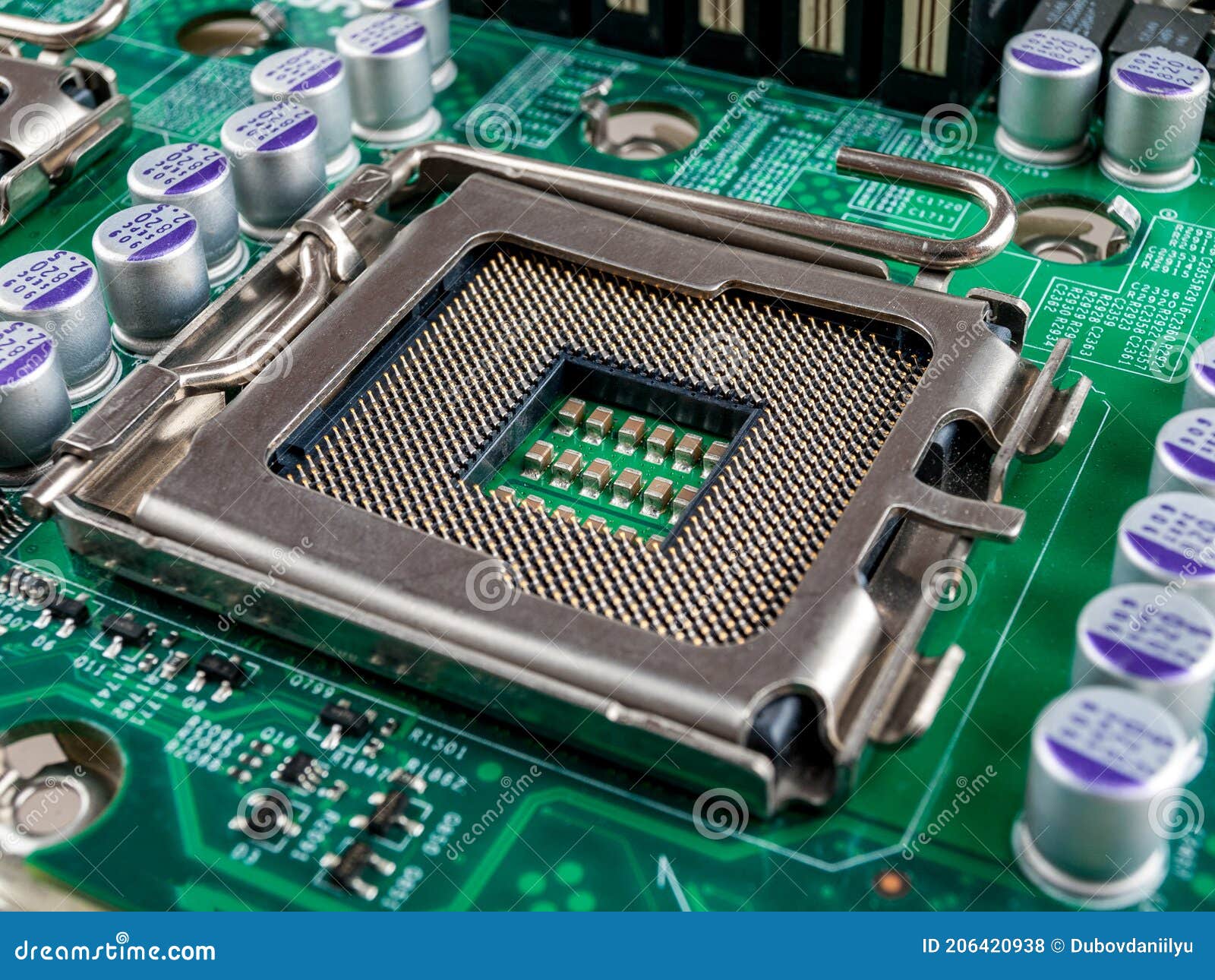 Contacts for Connecting the CPU on the Motherboard To the Processor ...