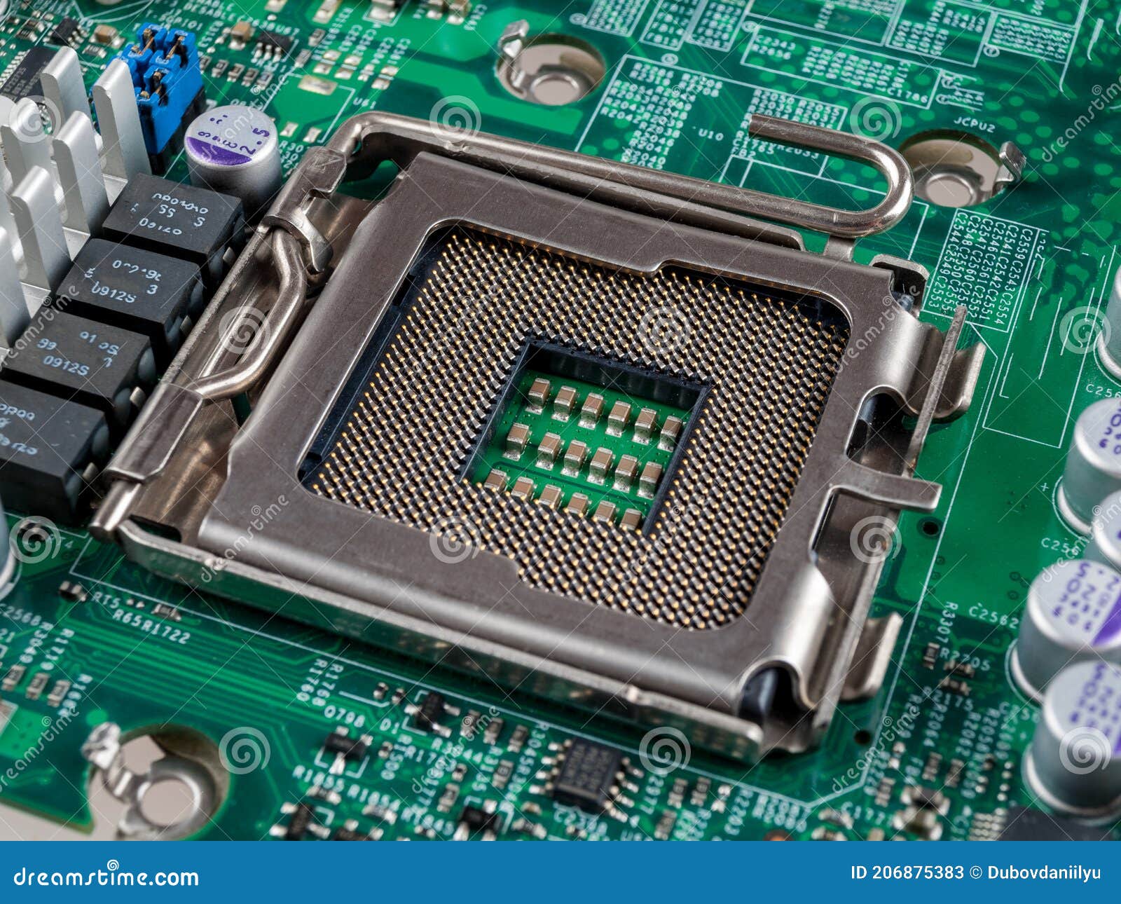 Contacts for Connecting the CPU on the Motherboard To the Processor ...