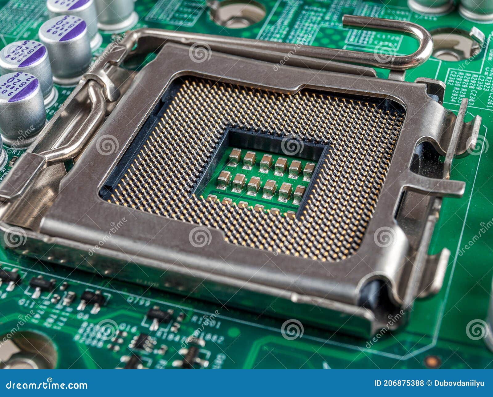 Contacts for Connecting the CPU on the Motherboard To the Processor ...