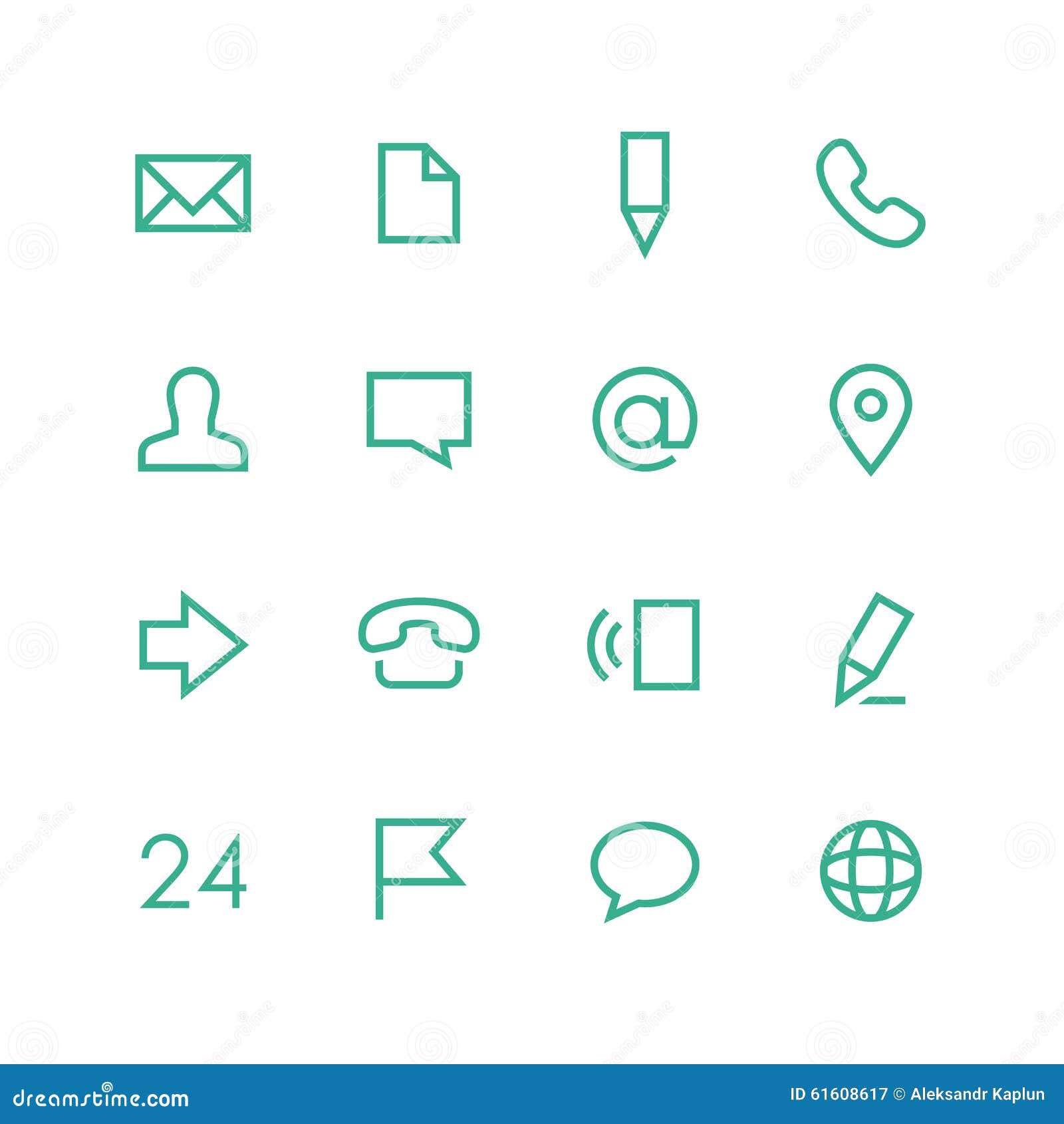 Contacts Icon Vector Symbol, Flat Cartoon Style Man And Woman Couple ...