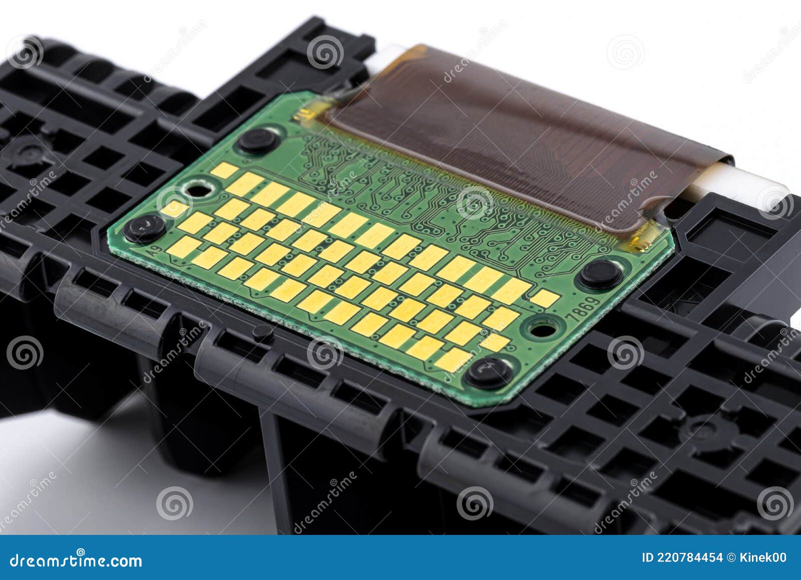 Contacts on the Printed Circuit Board from the Head of a Color Inkjet ...