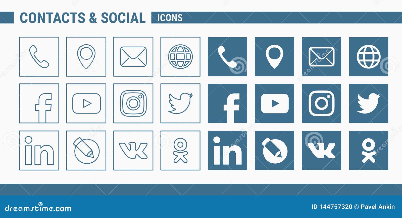 Contacts Icons Set 01 editorial image. Illustration of symbol - 144757320