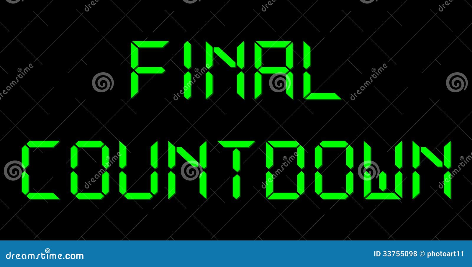 Contagem regressiva final ilustração stock. Ilustração de momento ...