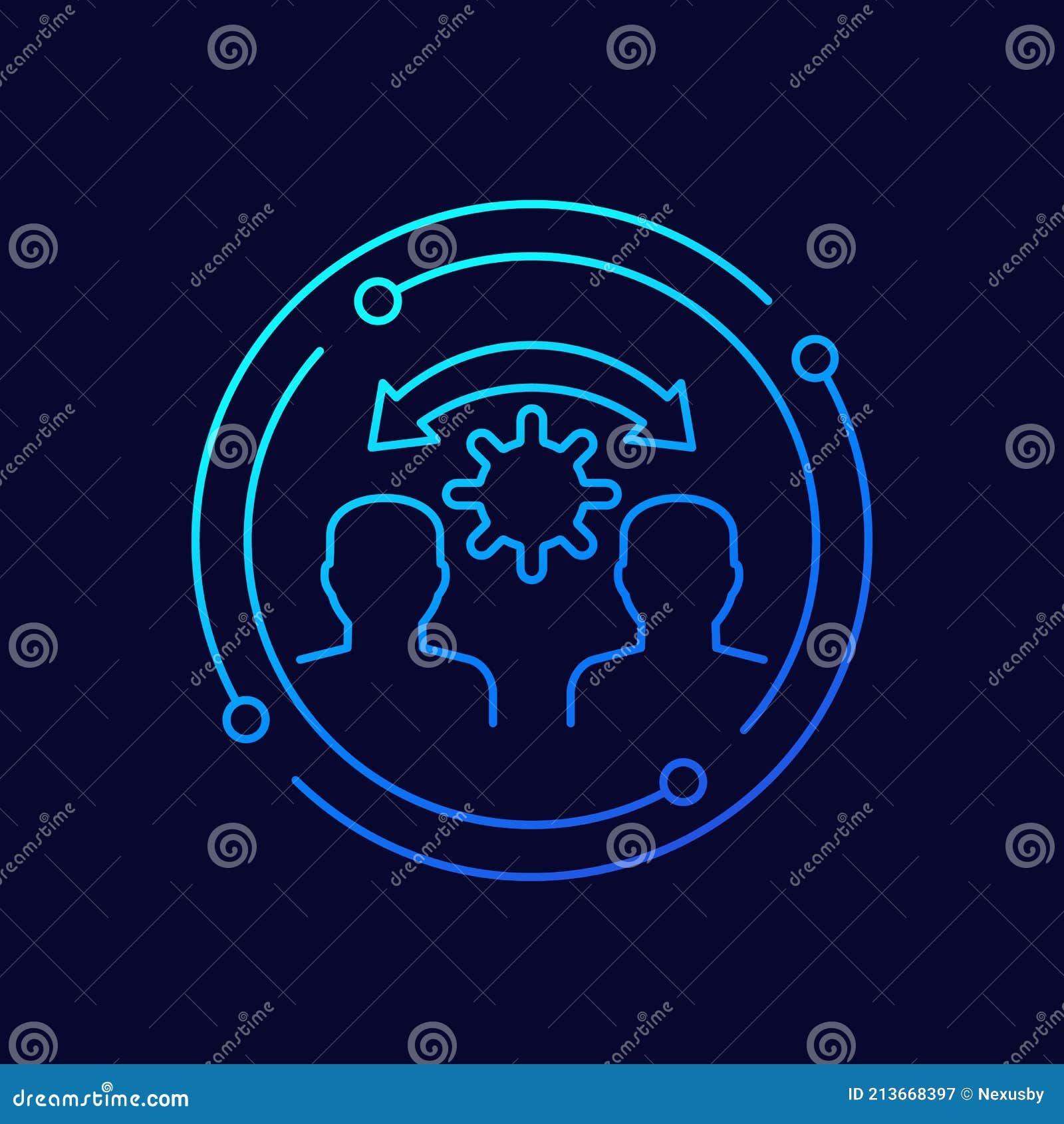 Contagion Icon With Virus, Vector | CartoonDealer.com #214324803