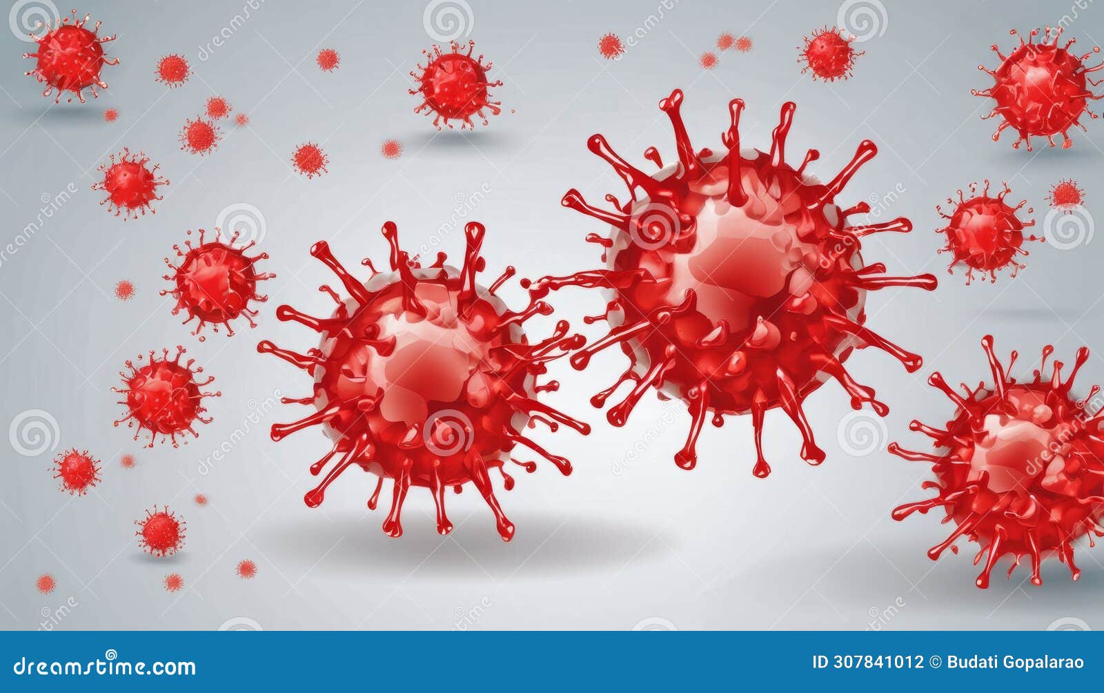 Contagion - a Visual Representation of Viruses Stock Illustration ...