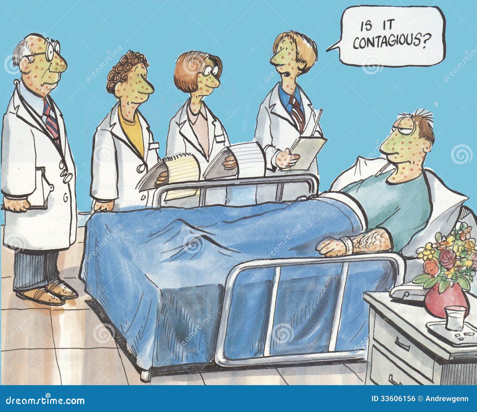 Contagious stock illustration. Illustration of physician - 33606156