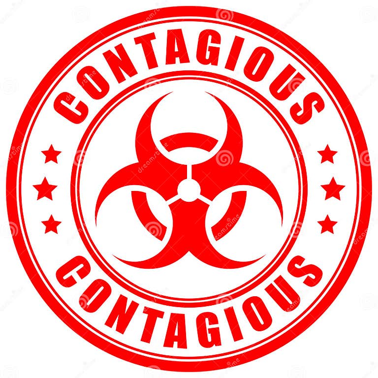 Contagious vector sign stock vector. Illustration of caution - 256017191