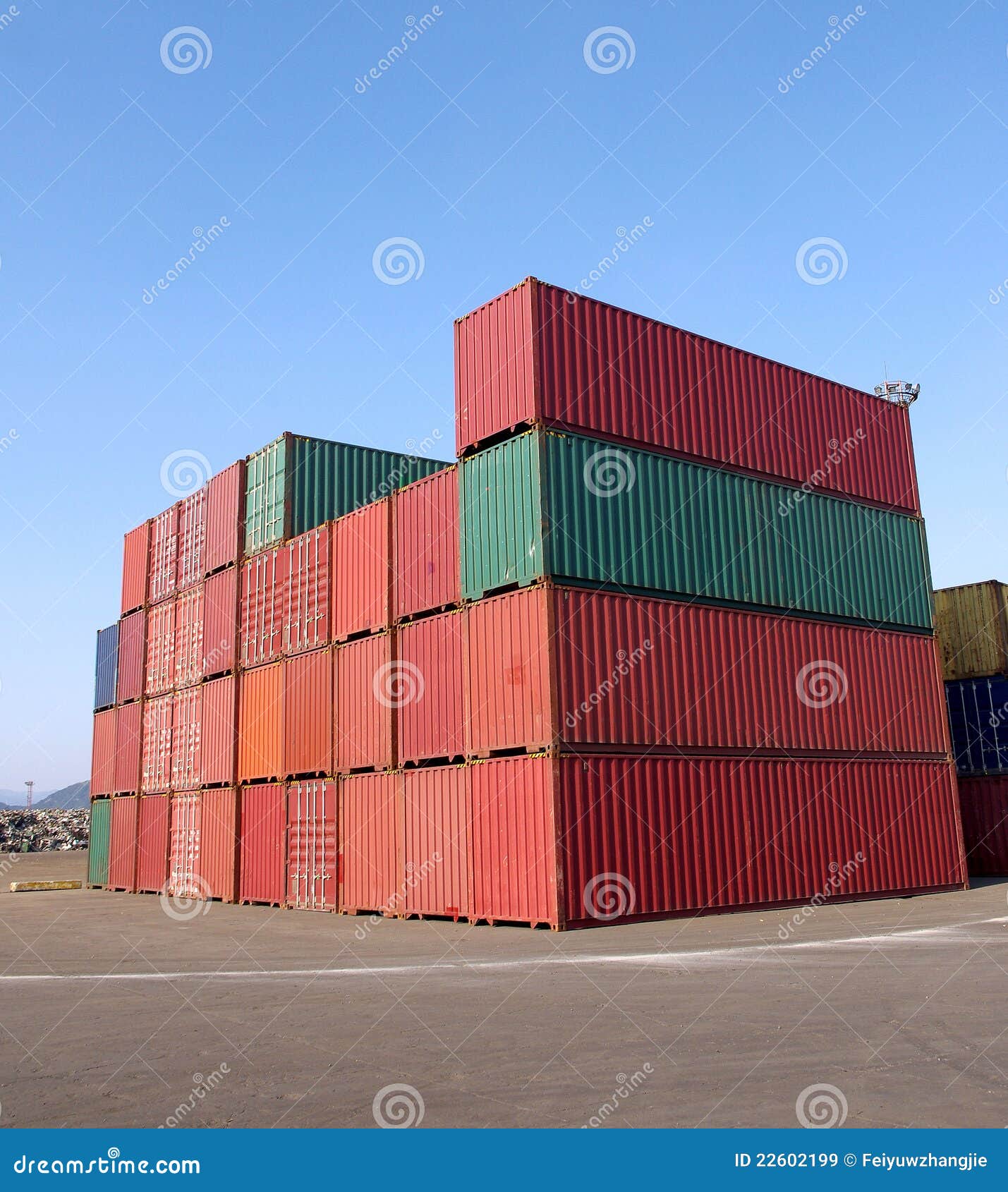 Container stock image. Image of shipping, heavy, freight - 22602199
