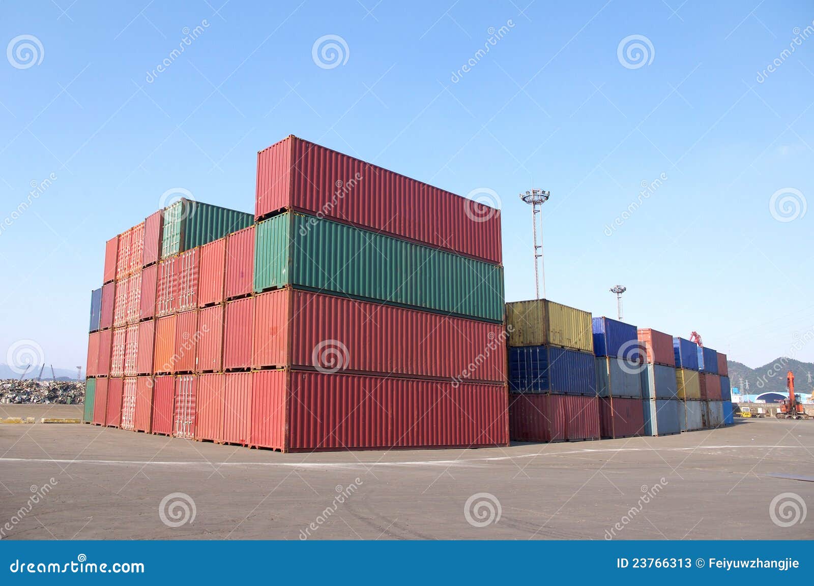 Container stock image. Image of business, pier, jetty - 23766313