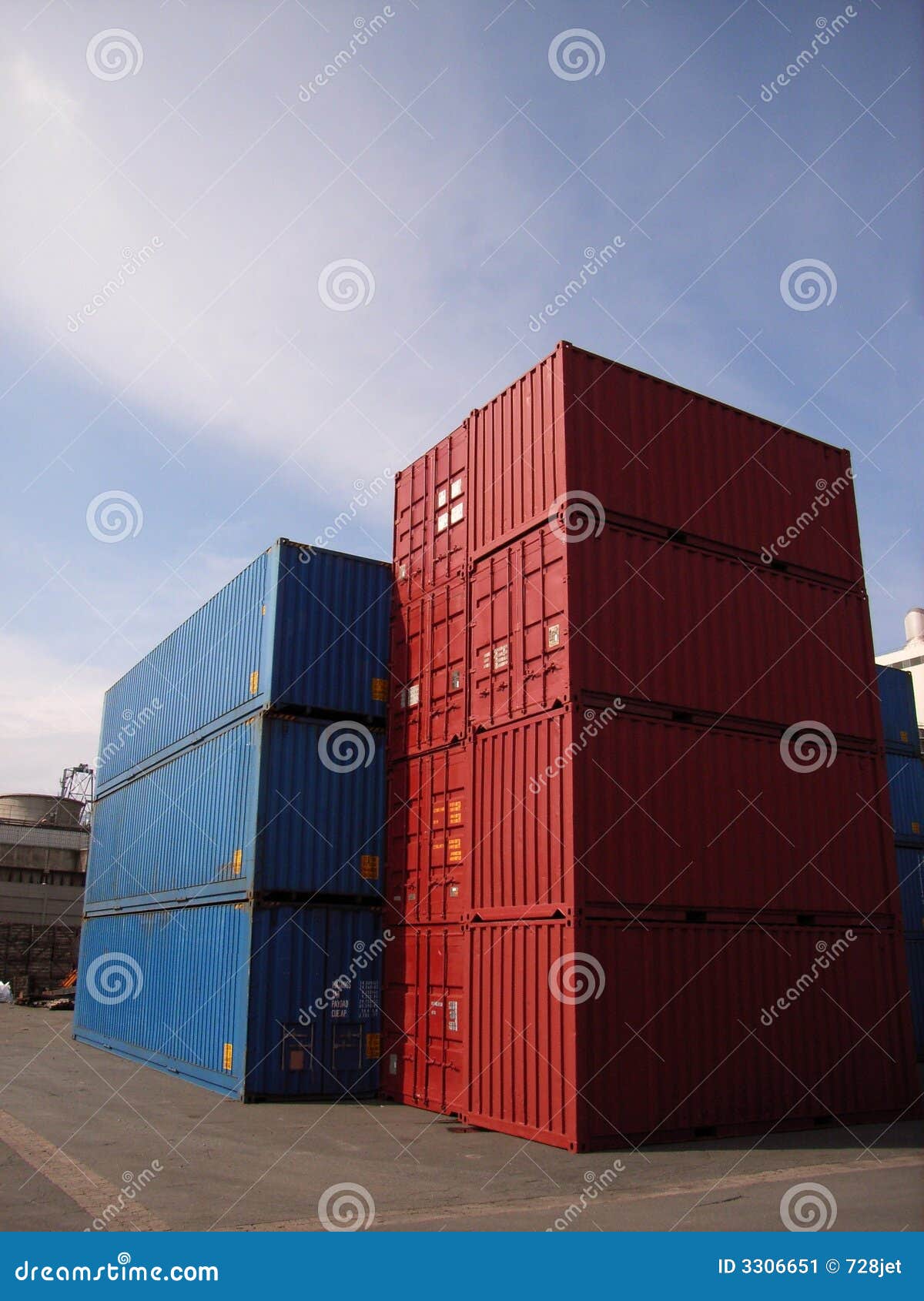 Container stock image. Image of outdoor, harbor, dispatch - 3306651