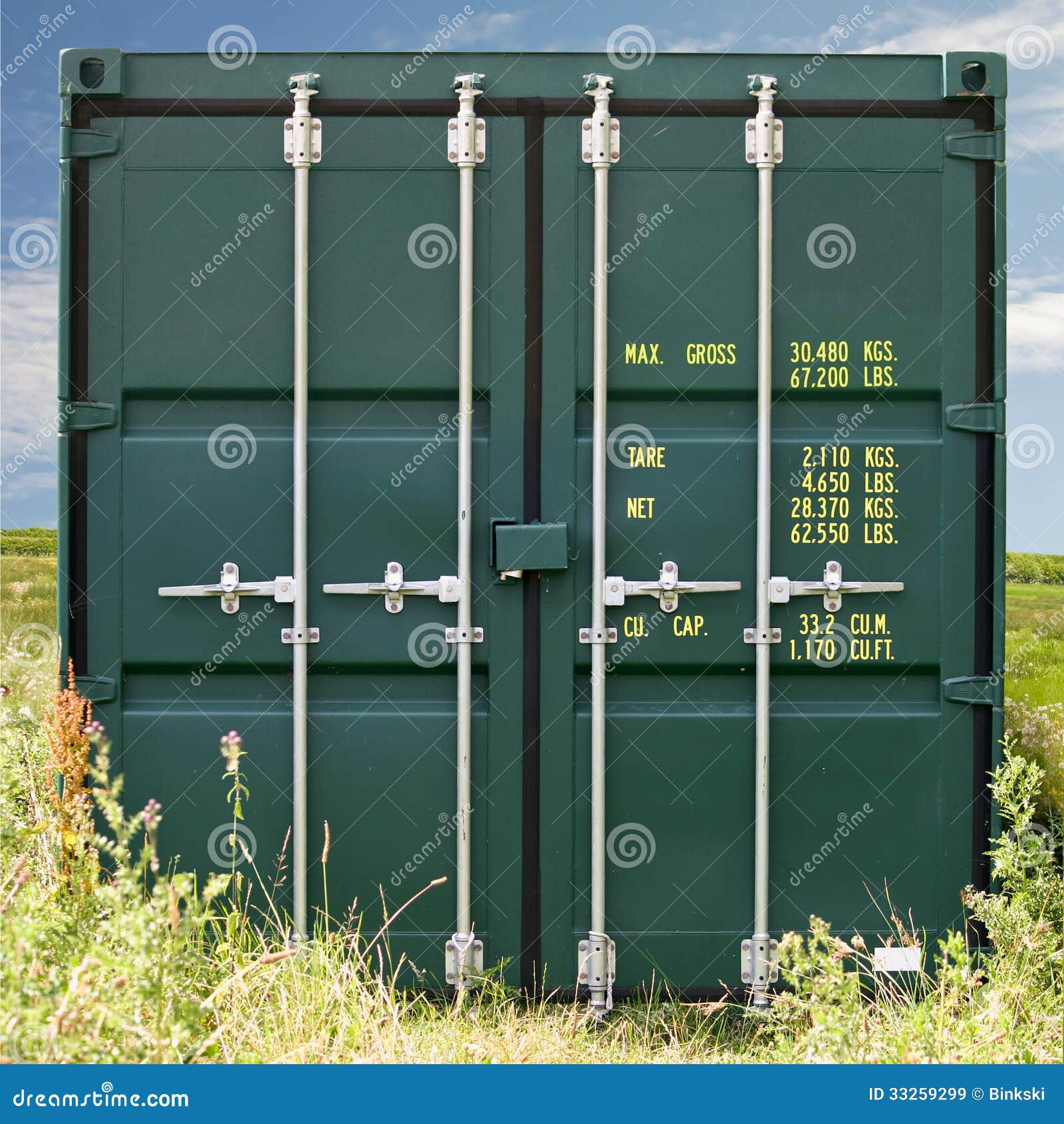 Container stockbild. Bild von industrie, ladung, hintergrund - 33259299