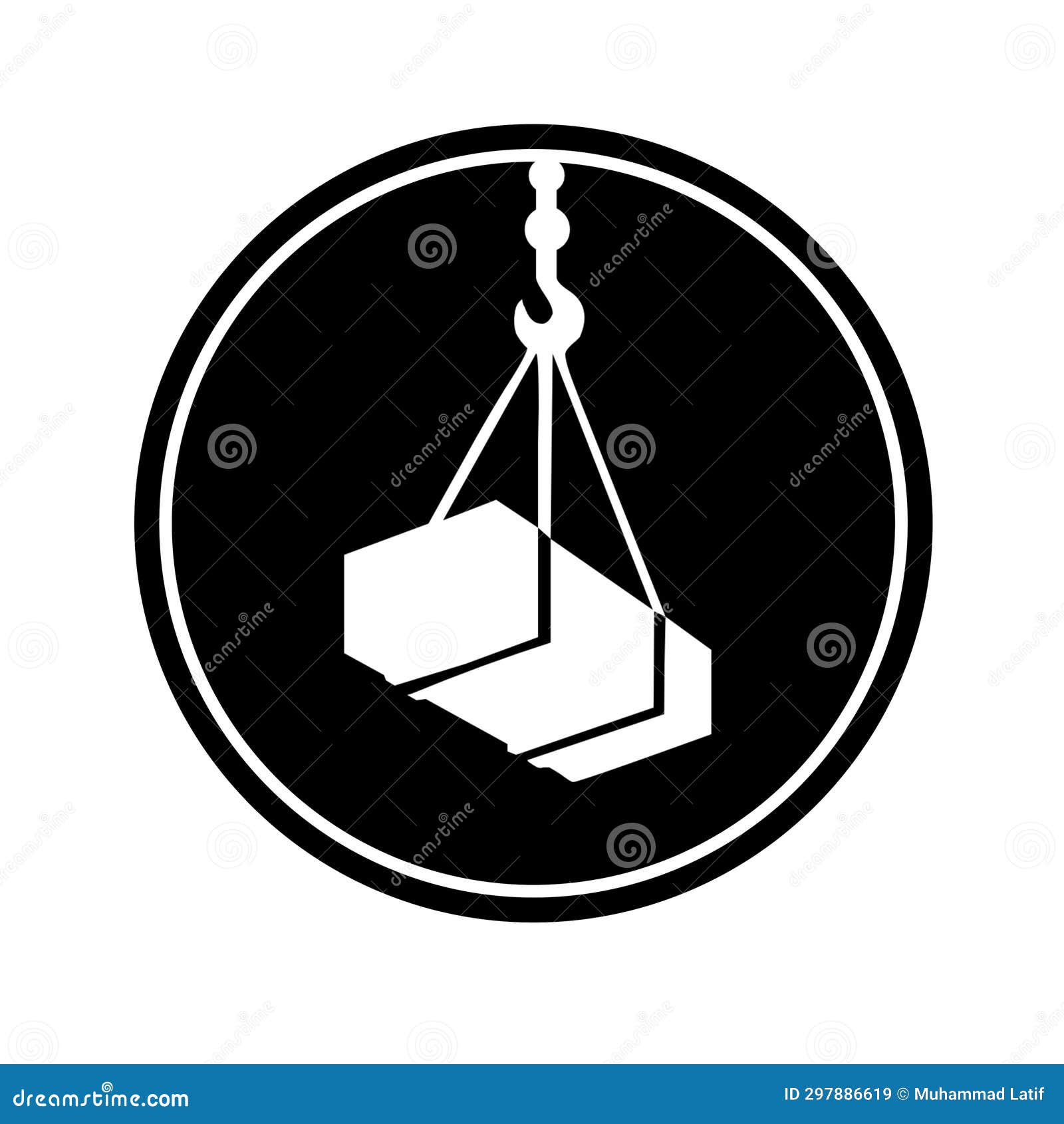 Container Activity Area Icon Isolated on White Stock Illustration ...