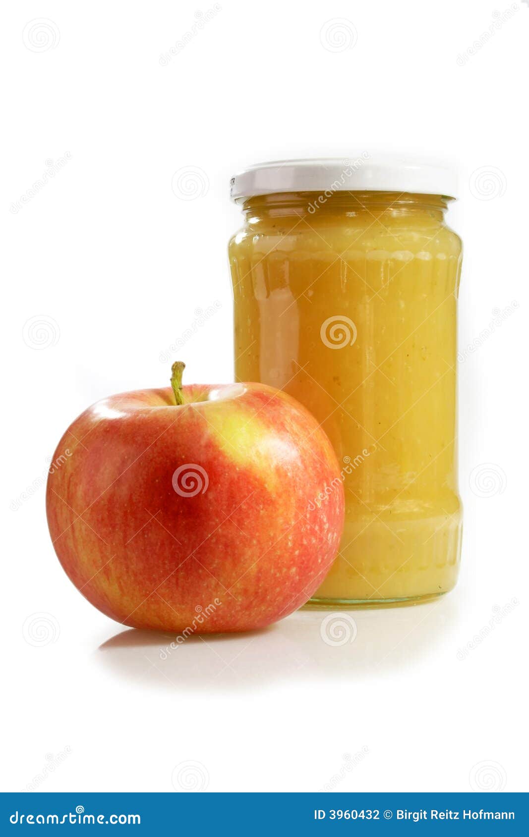Container with Apple Compote Stock Photo - Image of apple, delicious ...