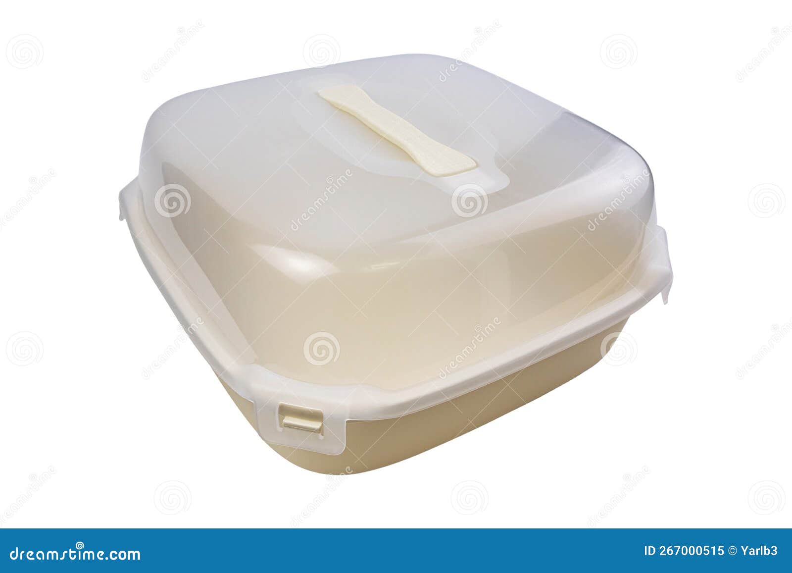 Container for Baking or Desserts, Isolated on White Stock Image - Image ...