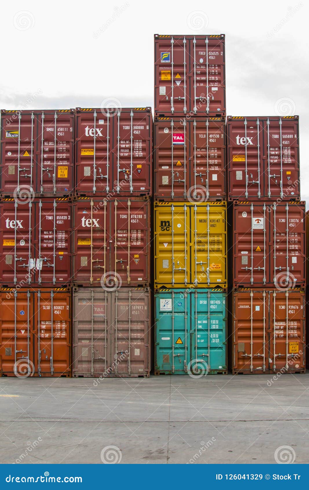 The Container is Being Lowered from the Ship that is Approaching the ...