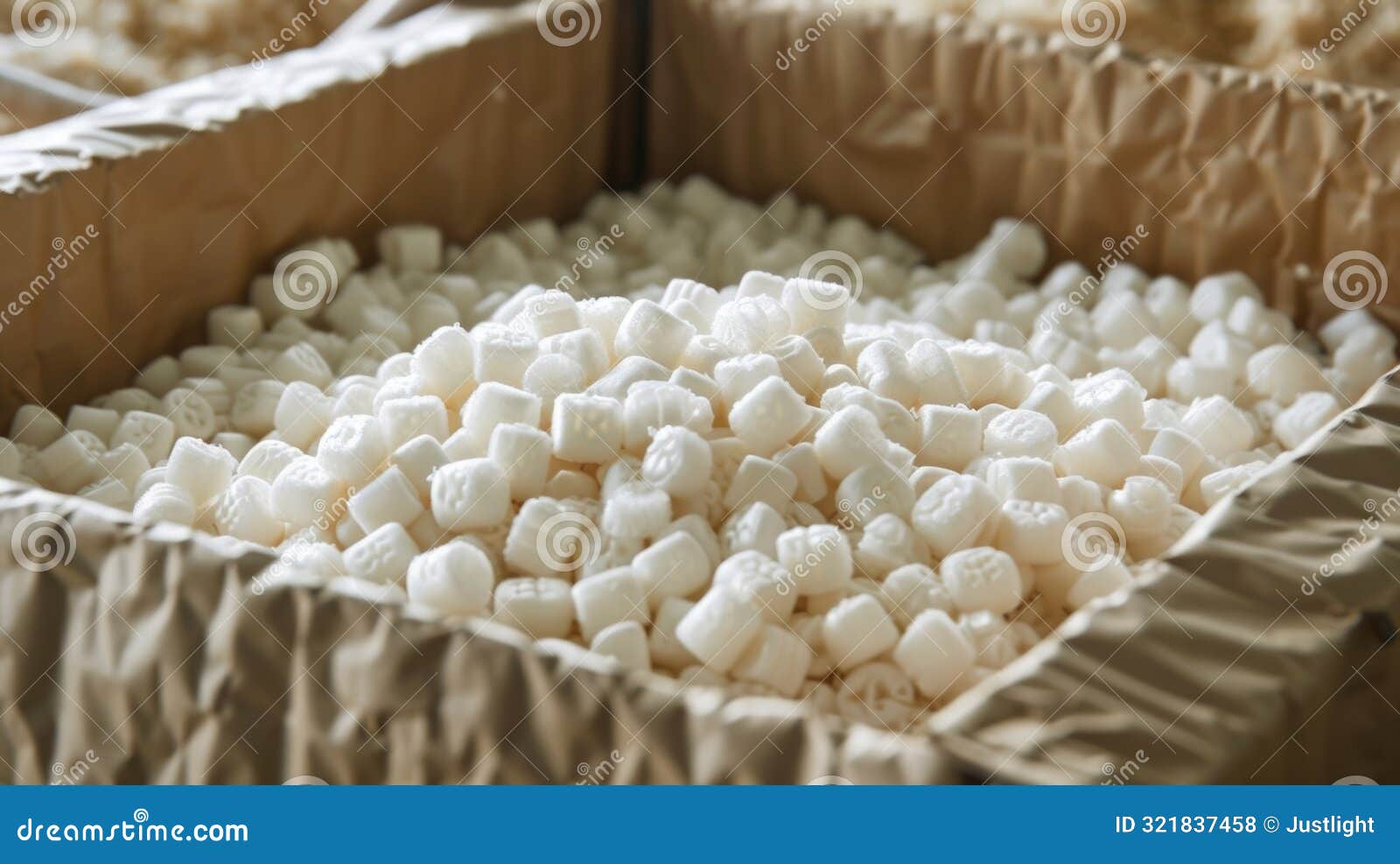 A Container of Biodegradable Packing Peanuts a Sustainable Solution for ...