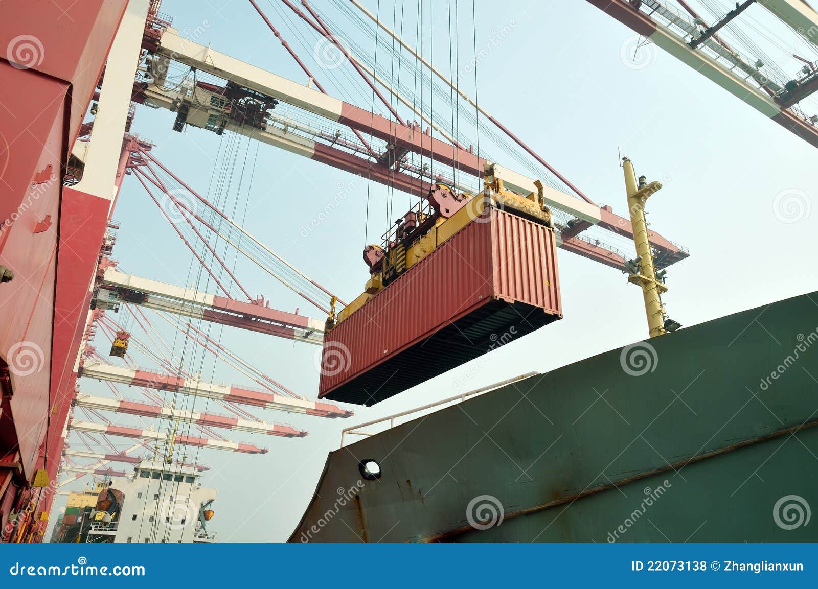 Container blocks stock photo. Image of boat, crane, provide - 22073138