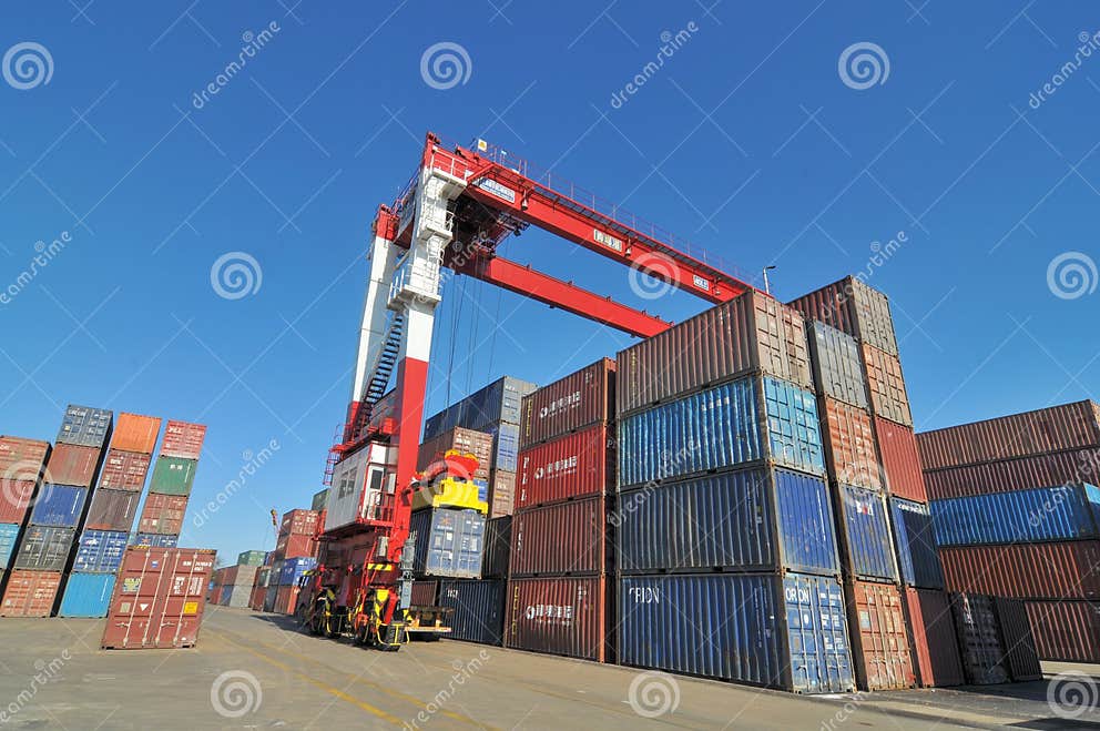 Container blocks editorial stock photo. Image of commercial - 27349273