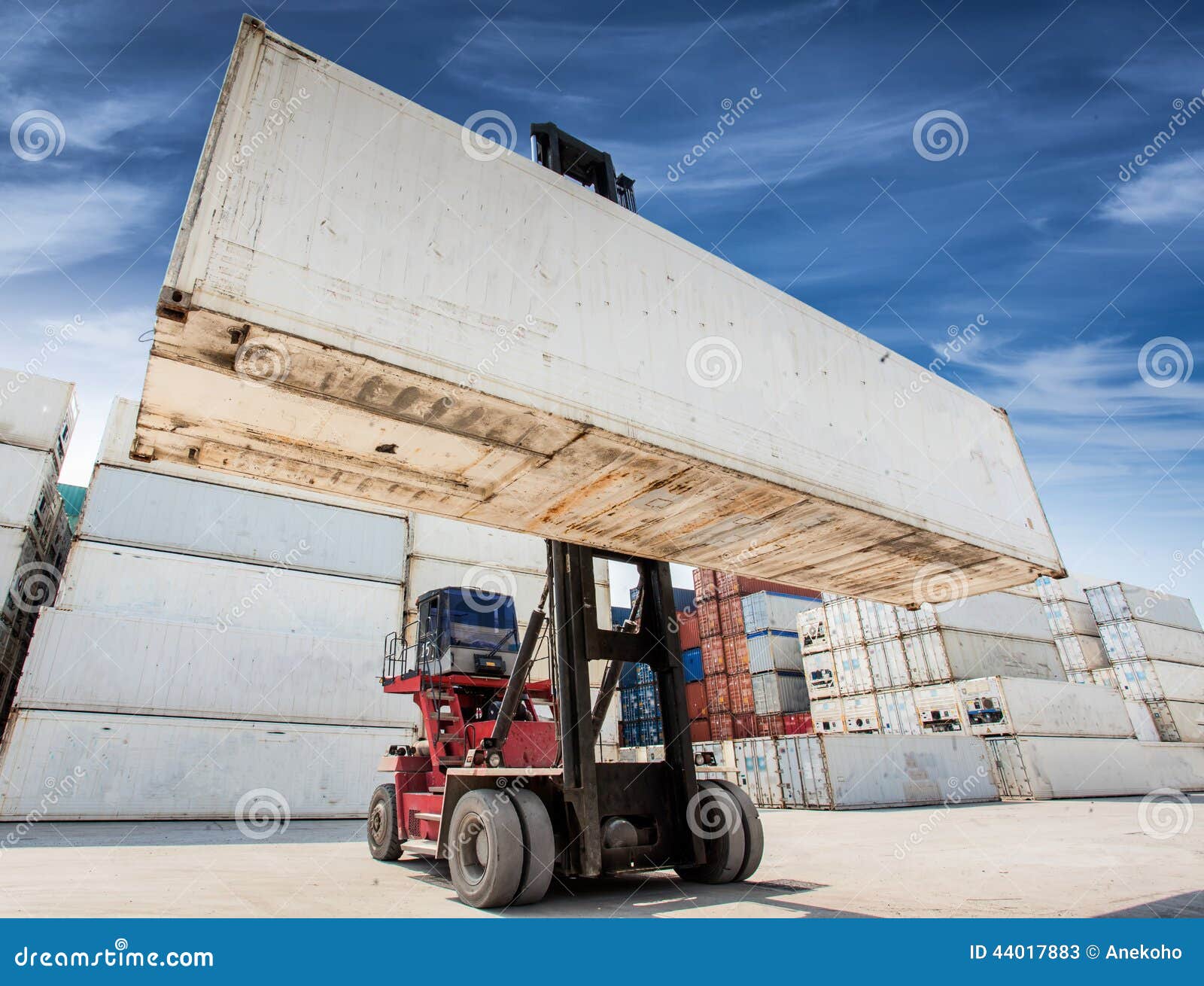 Container box stock image. Image of import, exchange - 44017883