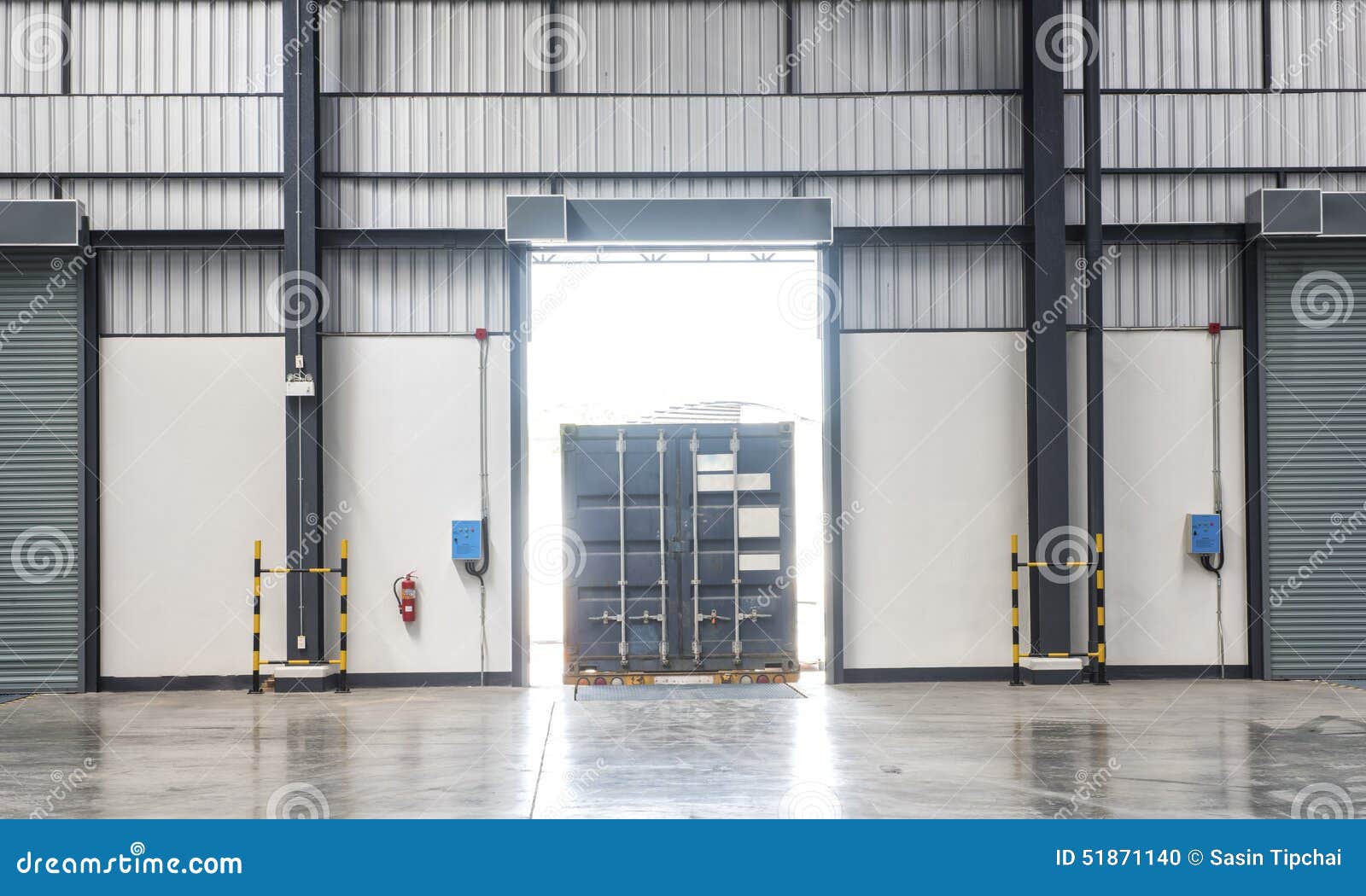 Container box on truck stock photo. Image of freight - 51871140
