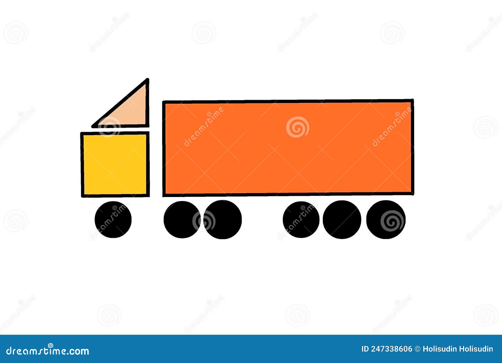 Container Car Illustrationtener Stock Illustration - Illustration of ...
