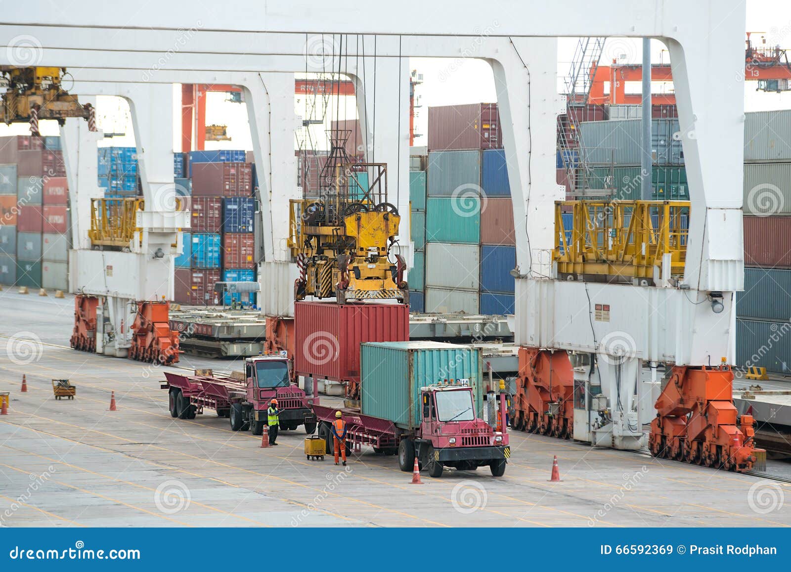 Container Cargo Freight Ship in Shipyard Stock Image - Image of bangkok ...