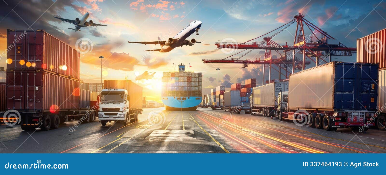 Container Cargo Freight Train Highlighting Global Business Logistics ...