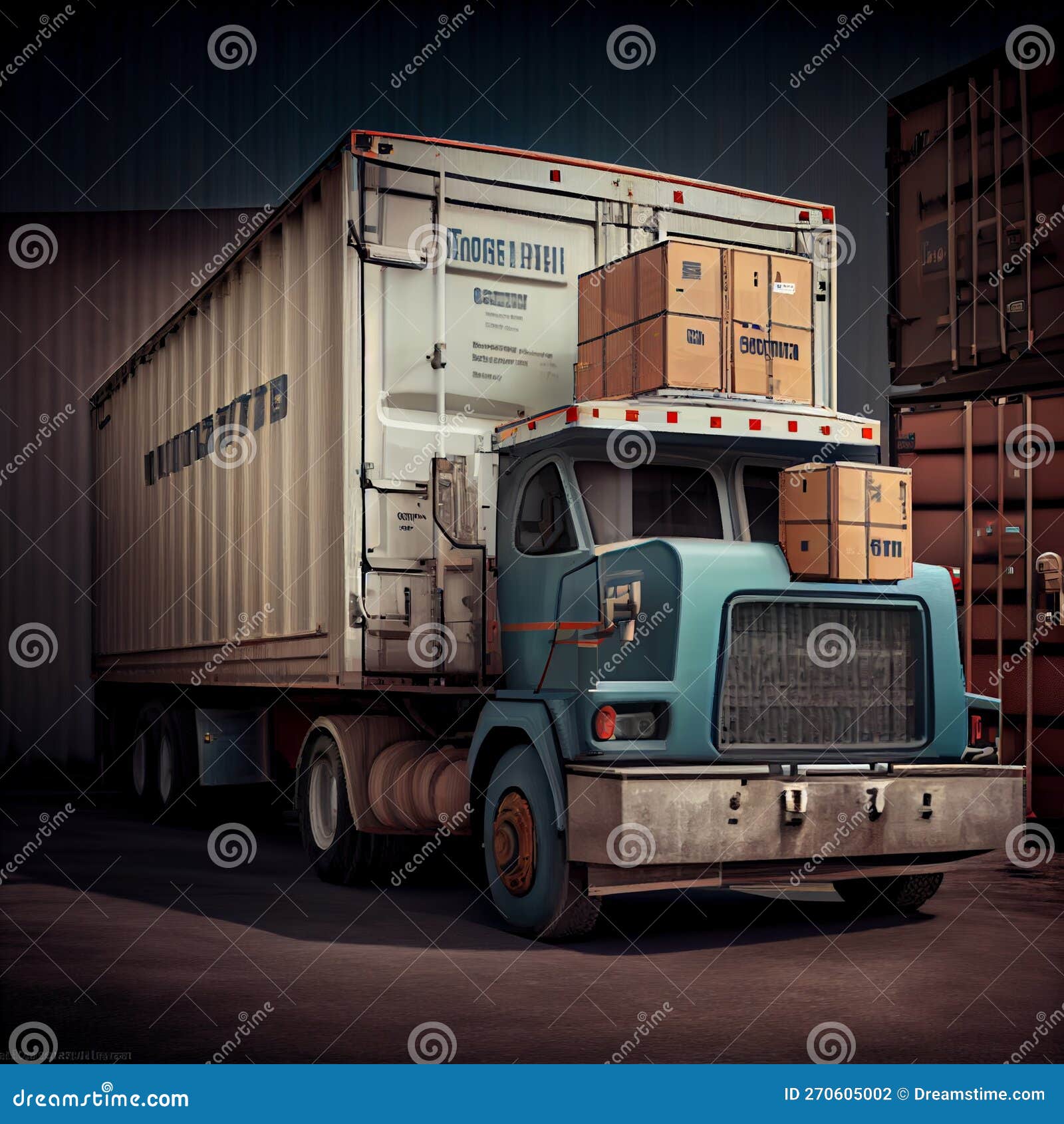 Container Cargo for Logistics Stock Photo - Image of industry ...