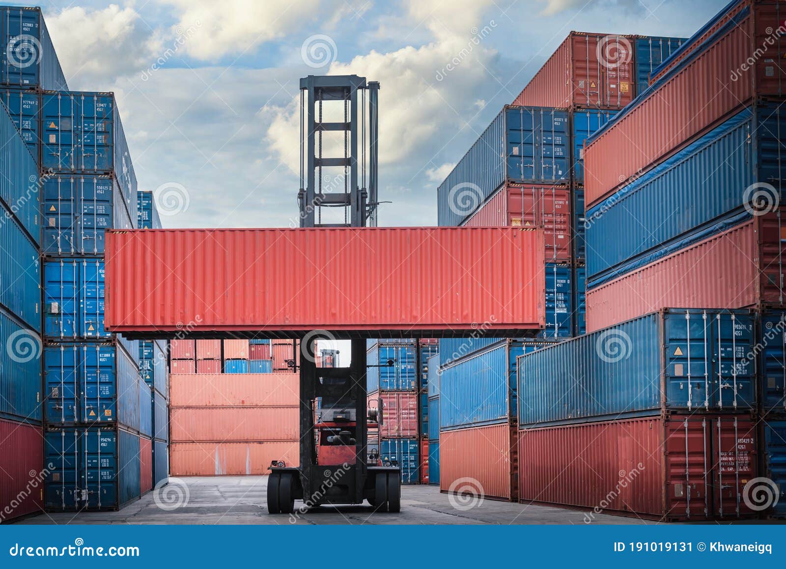 Container Cargo Port Ship Yard Storage Handling of Logistic ...
