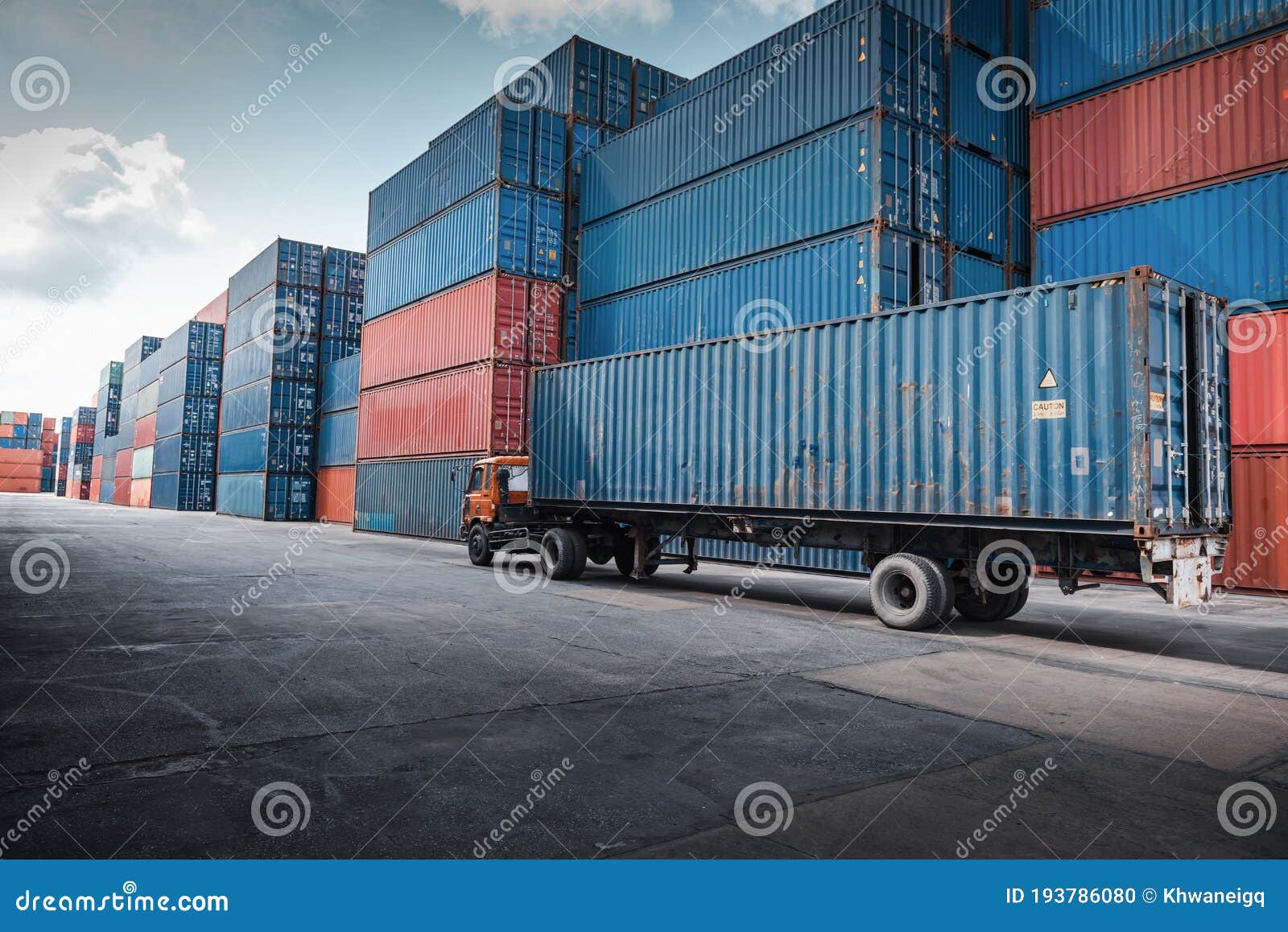 Container Cargo Port Ship Yard Storage Handling of Logistic ...