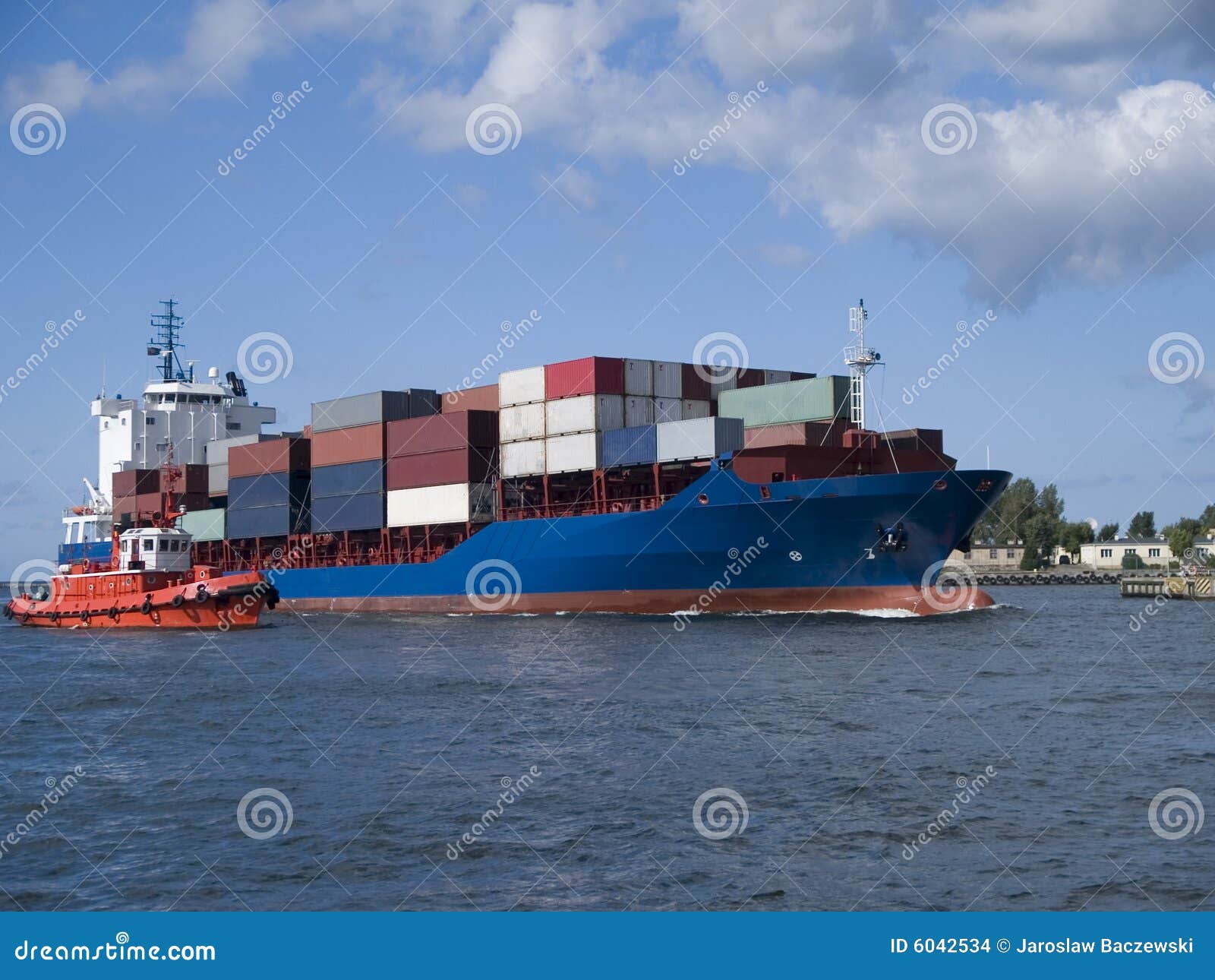 Container Cargo Ship stock photo. Image of export, port - 6042534