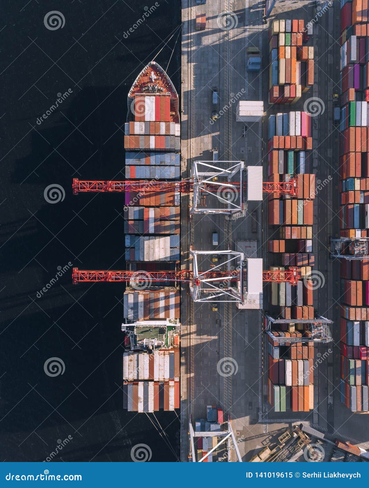 Container Cargo Ship in Import Export Business Logistic, Freight ...