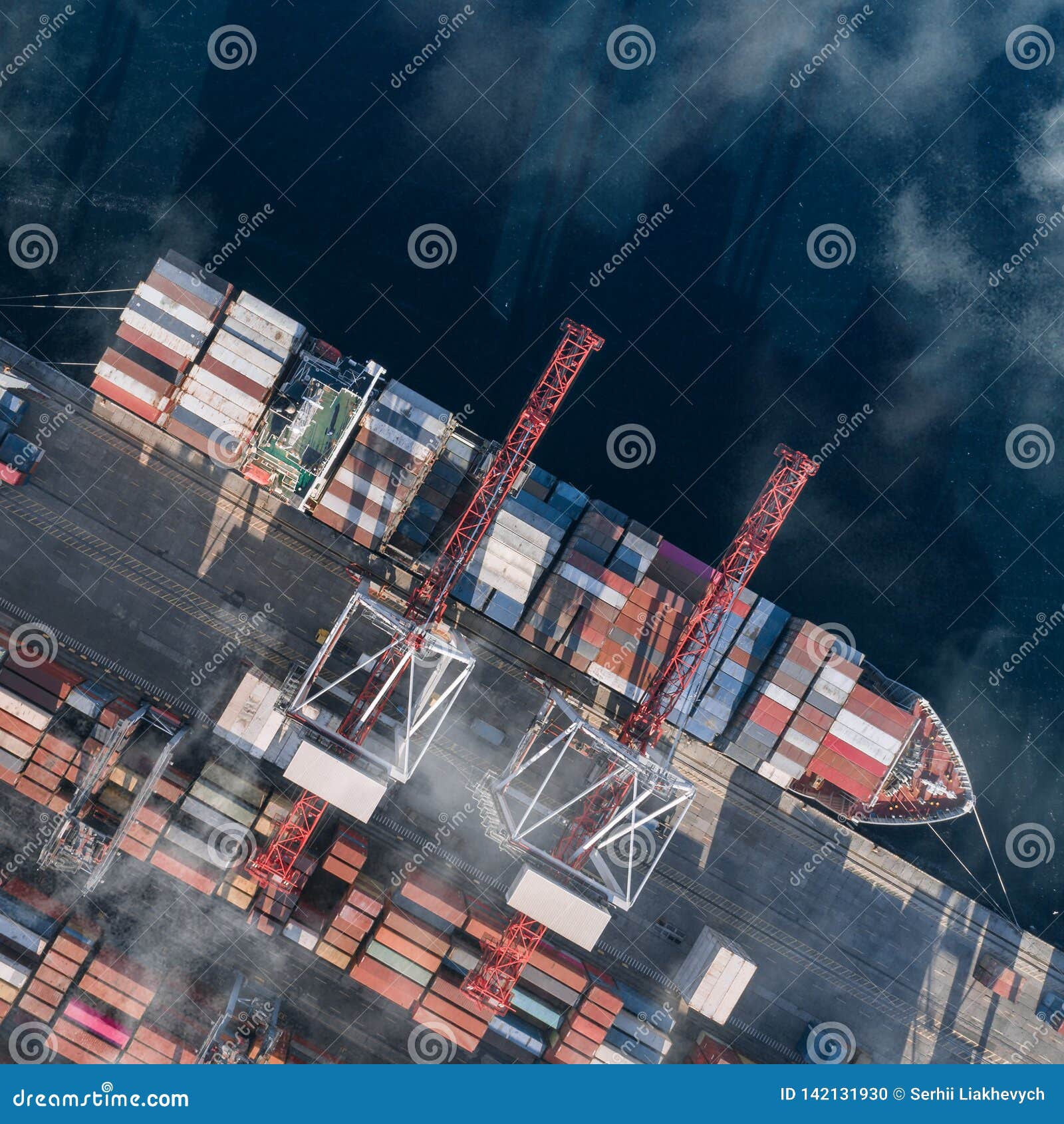 Container Cargo Ship in Import Export Business Logistic, Freight ...