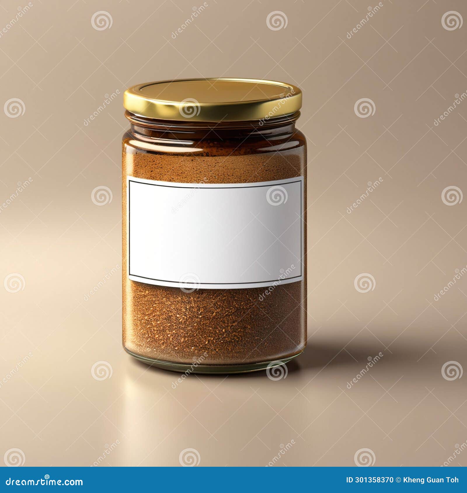 Container of Coffee Powder, Empty Blank Generic Product Packaging ...