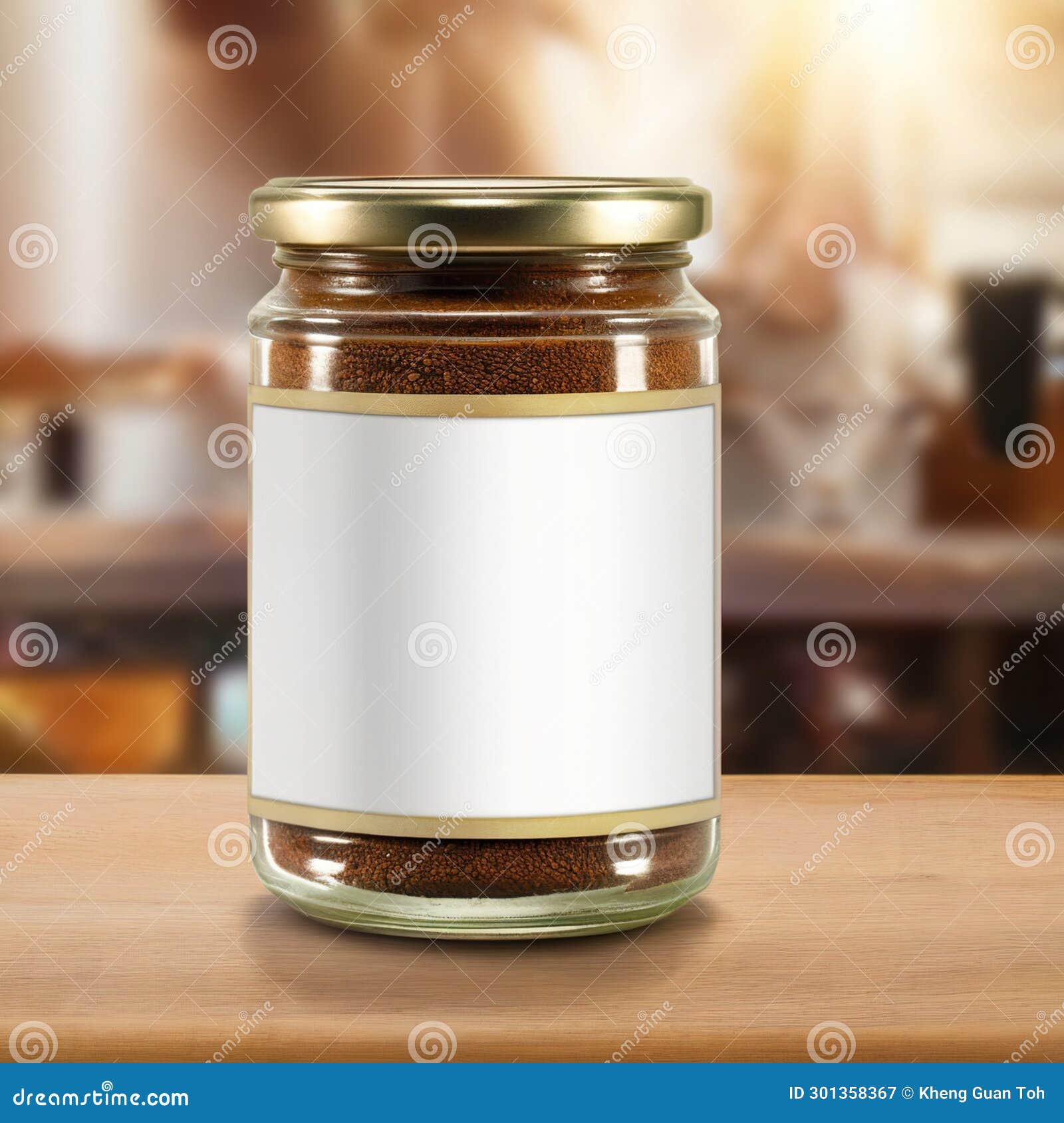 Container of Coffee Powder, Empty Blank Generic Product Packaging ...