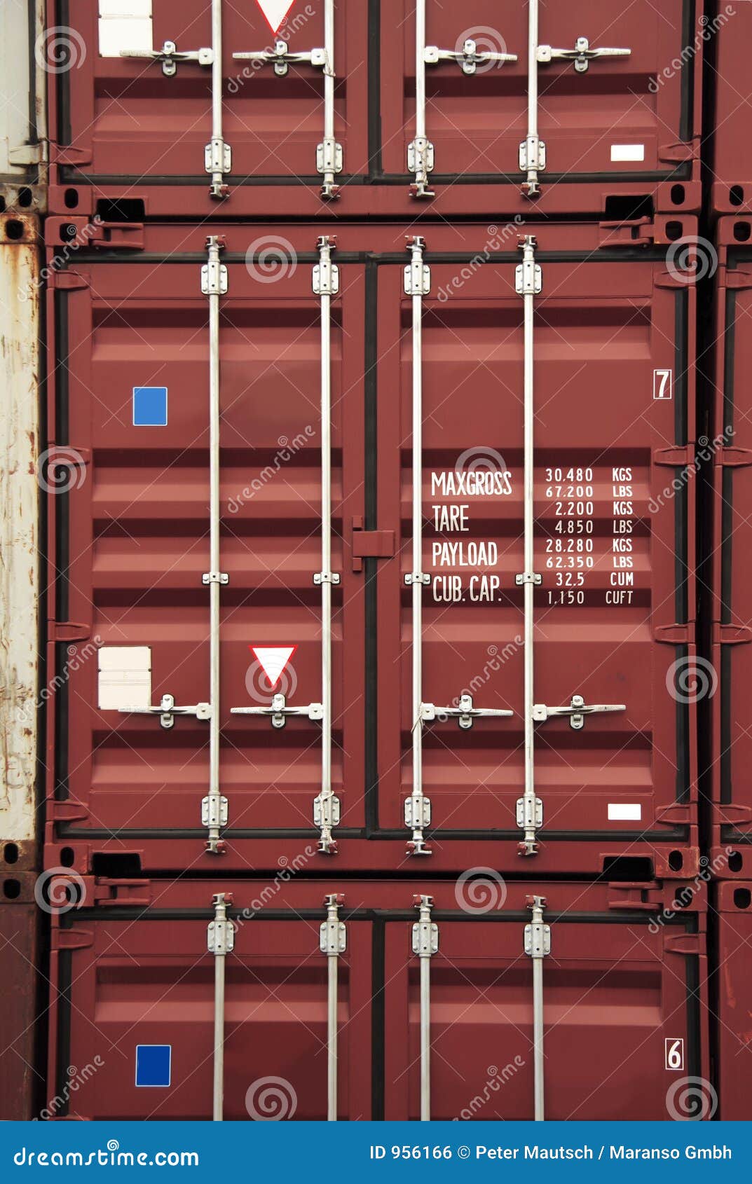 Container color stock photo. Image of commerce, perspective - 956166