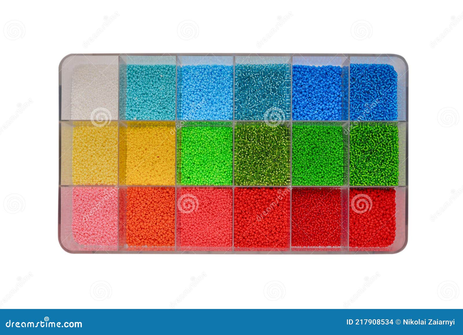 Container with Colored Beads Stock Photo - Image of macro, container ...