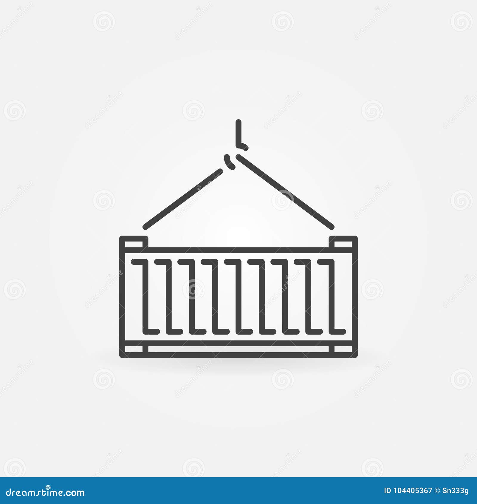 Container Concept Vector Icon or Symbol Stock Vector - Illustration of ...