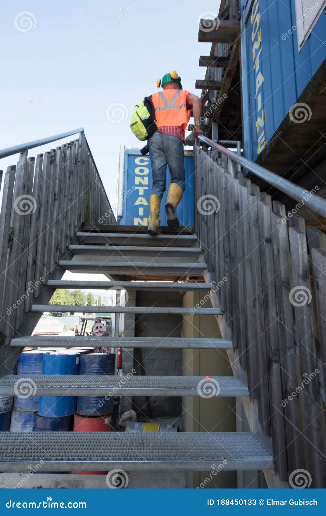 Container at the Construction Site Editorial Stock Photo - Image of ...