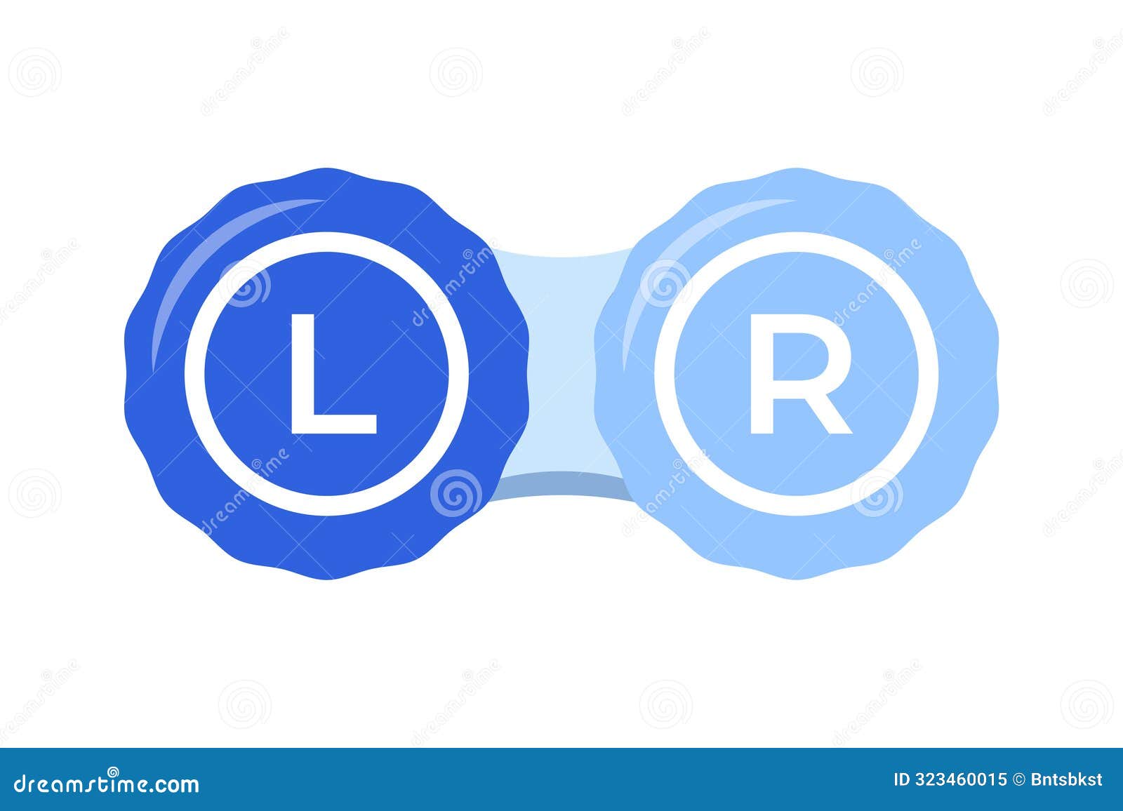 Container for Contact Lenses. Vision Correction Stock Vector ...