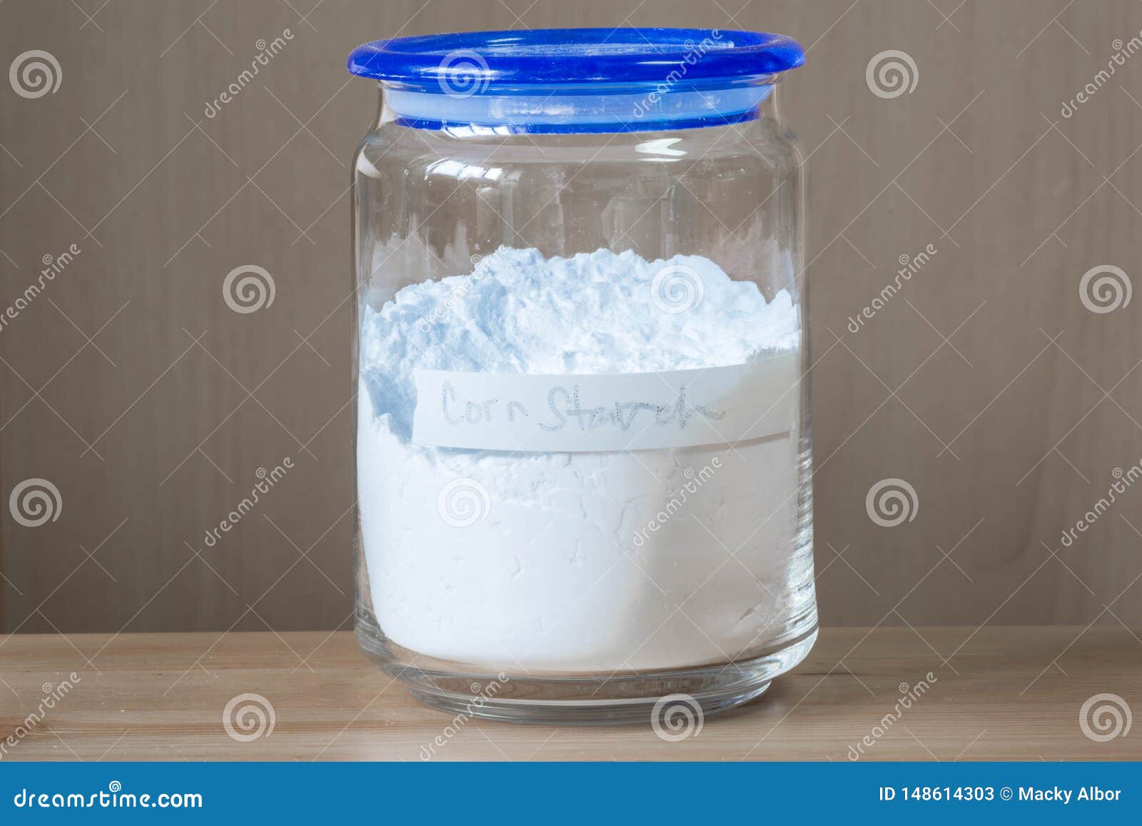 Corn Starch in a Bottle Container. Stock Image - Image of nature ...