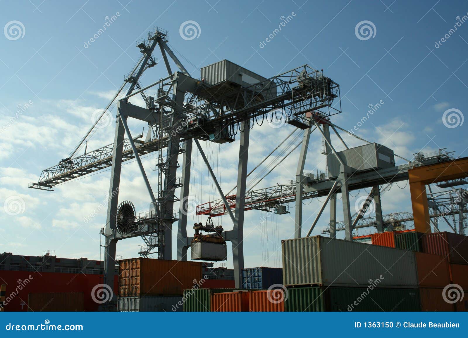 Container Crane Royalty-Free Stock Image | CartoonDealer.com #14130802